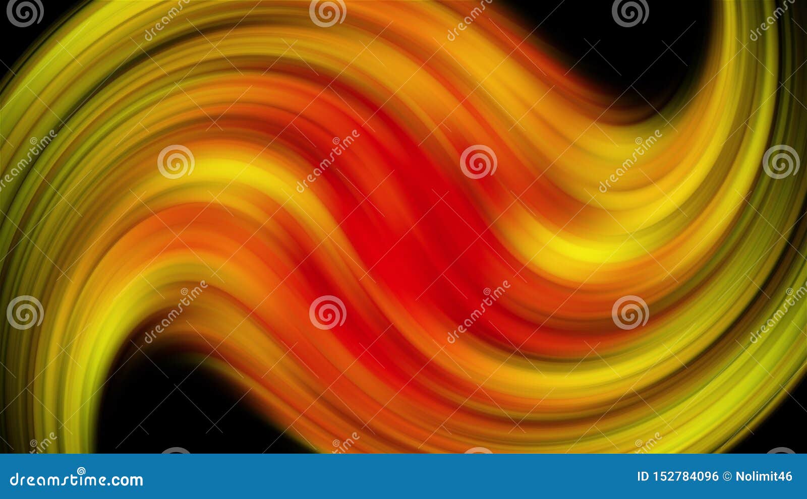 Abstract Swirl Background, Bright Modern Backdrop, 3d Render Computer ...