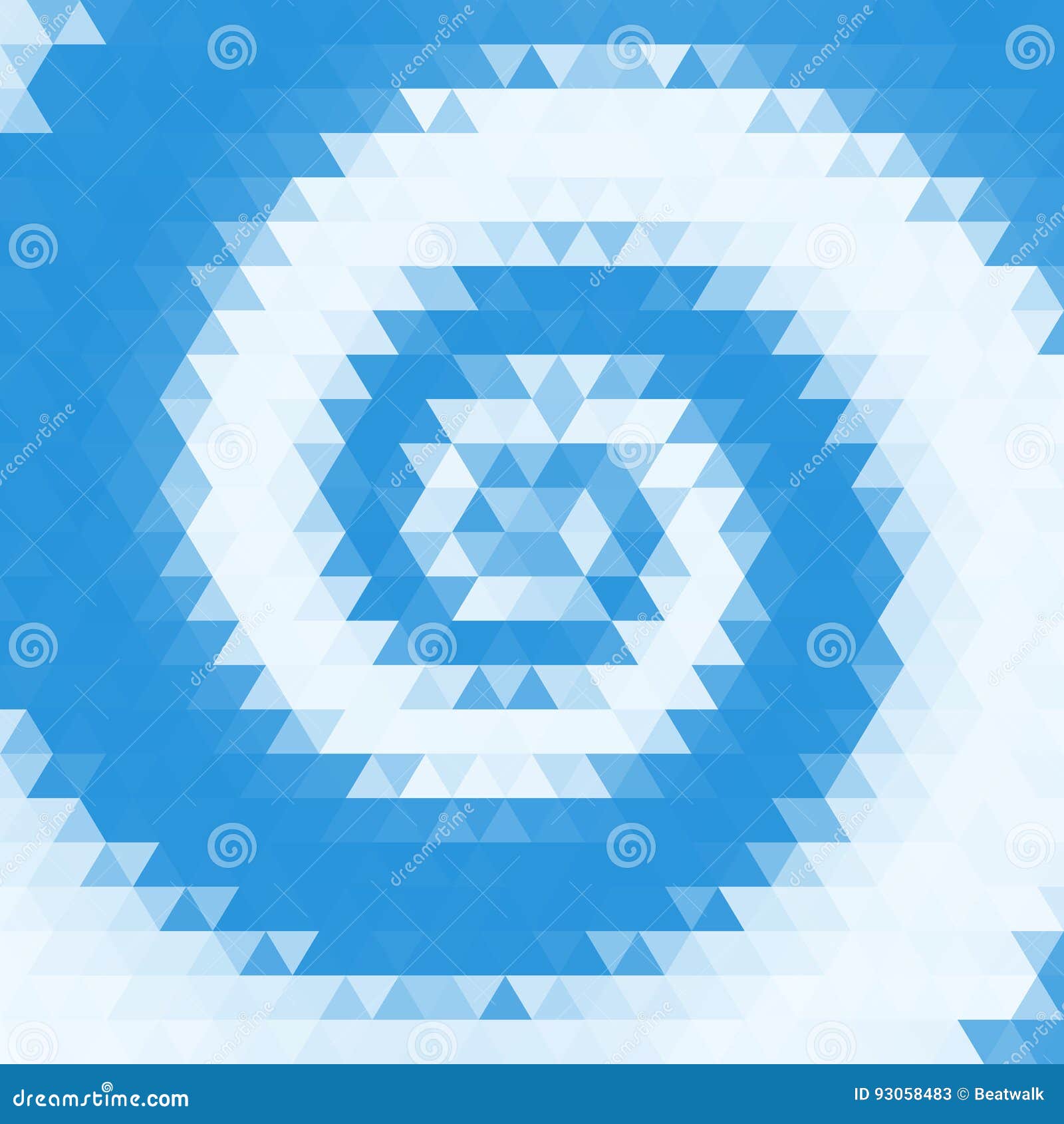 Abstract Swirl Background of Triangles Stock Vector - Illustration of ...