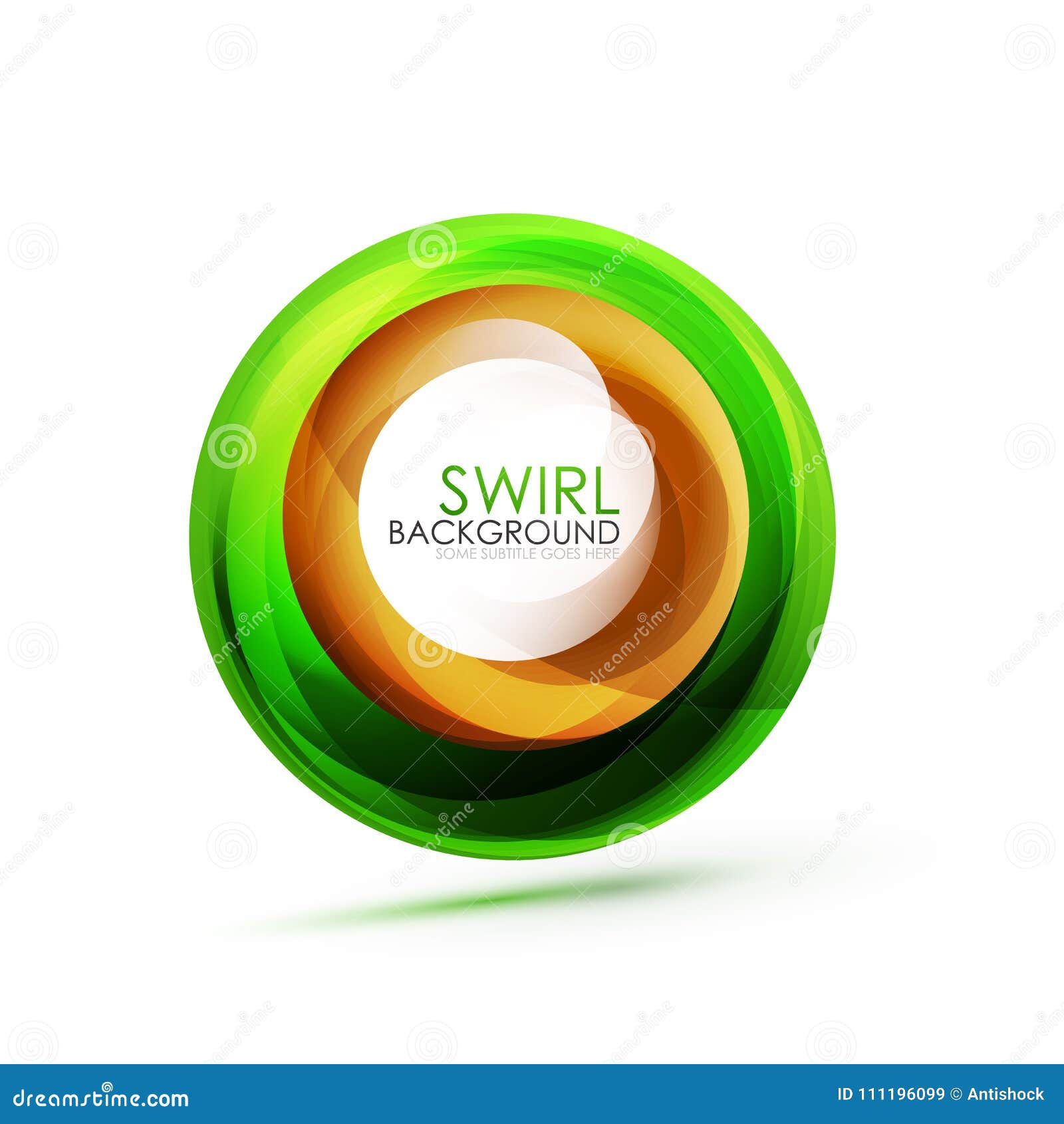Abstract Swirl Banner, Circle Vector Abstract Background with Copy ...