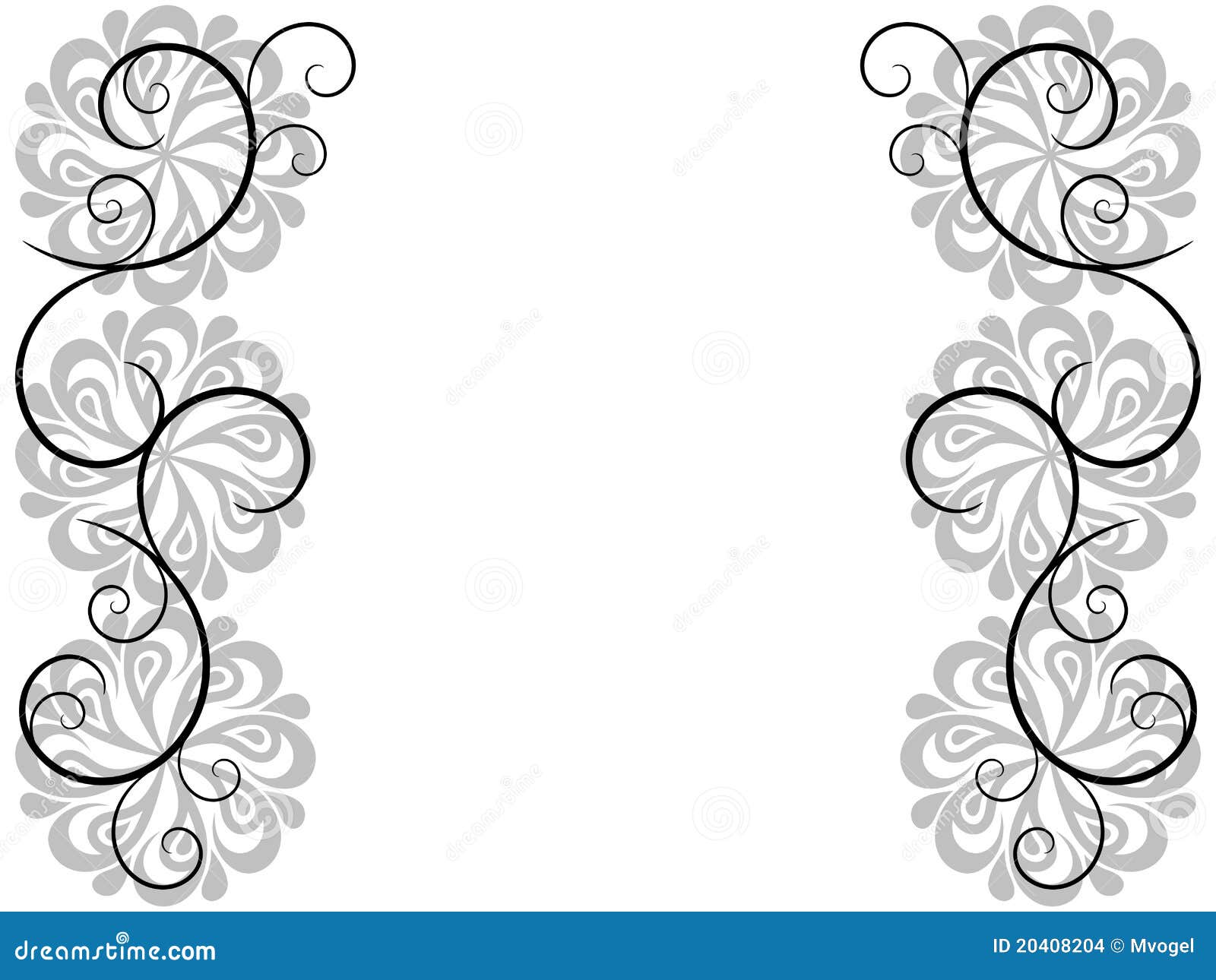 Abstract Swirl Border Background Stock Images - Image: 20408204