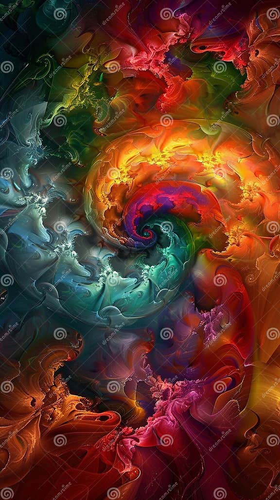 Abstract Swirl Creating Engaging Background Stock Illustration ...