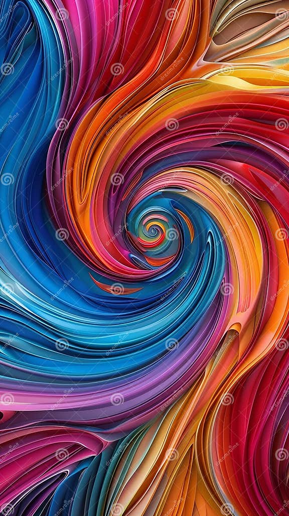 Abstract Swirl Creating Engaging Background Stock Illustration ...