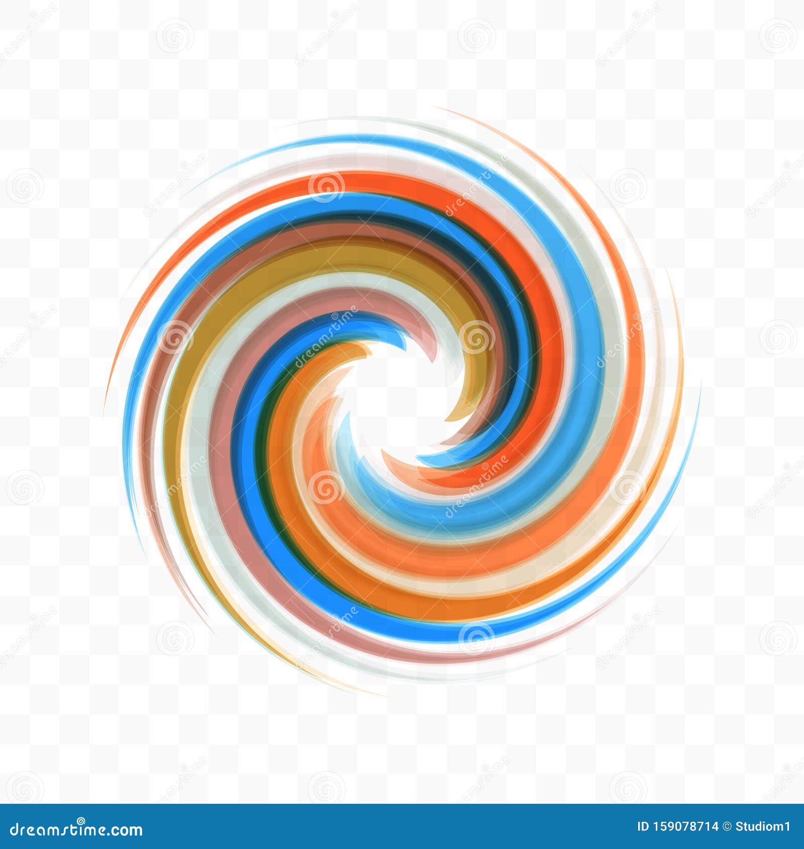 Abstract Swirl Design Element. Spiral, Rotation and Swirling Movement ...