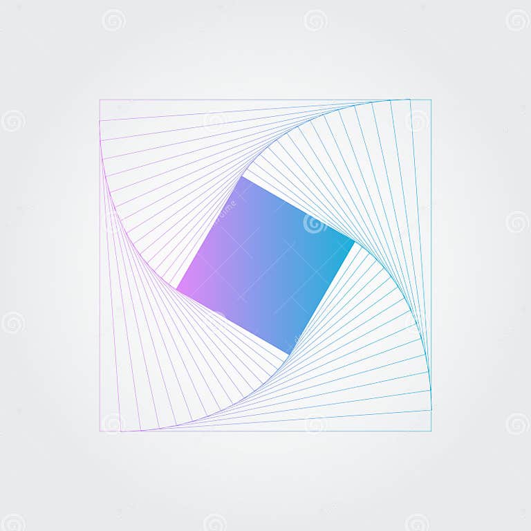 Abstract Swirl Hexagon Structure. Vector Design. Stock Illustration ...