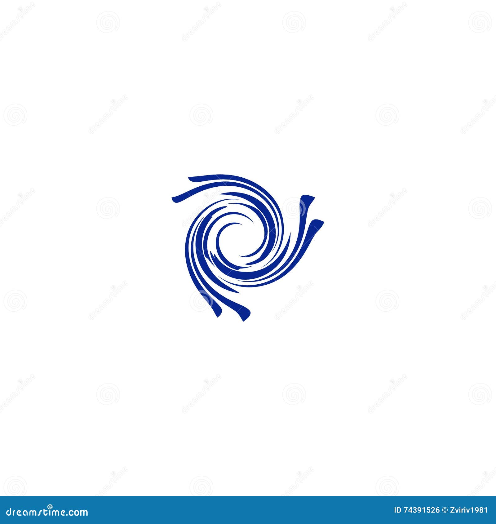 Abstract swirl logo stock illustration. Illustration of herbal - 74391526