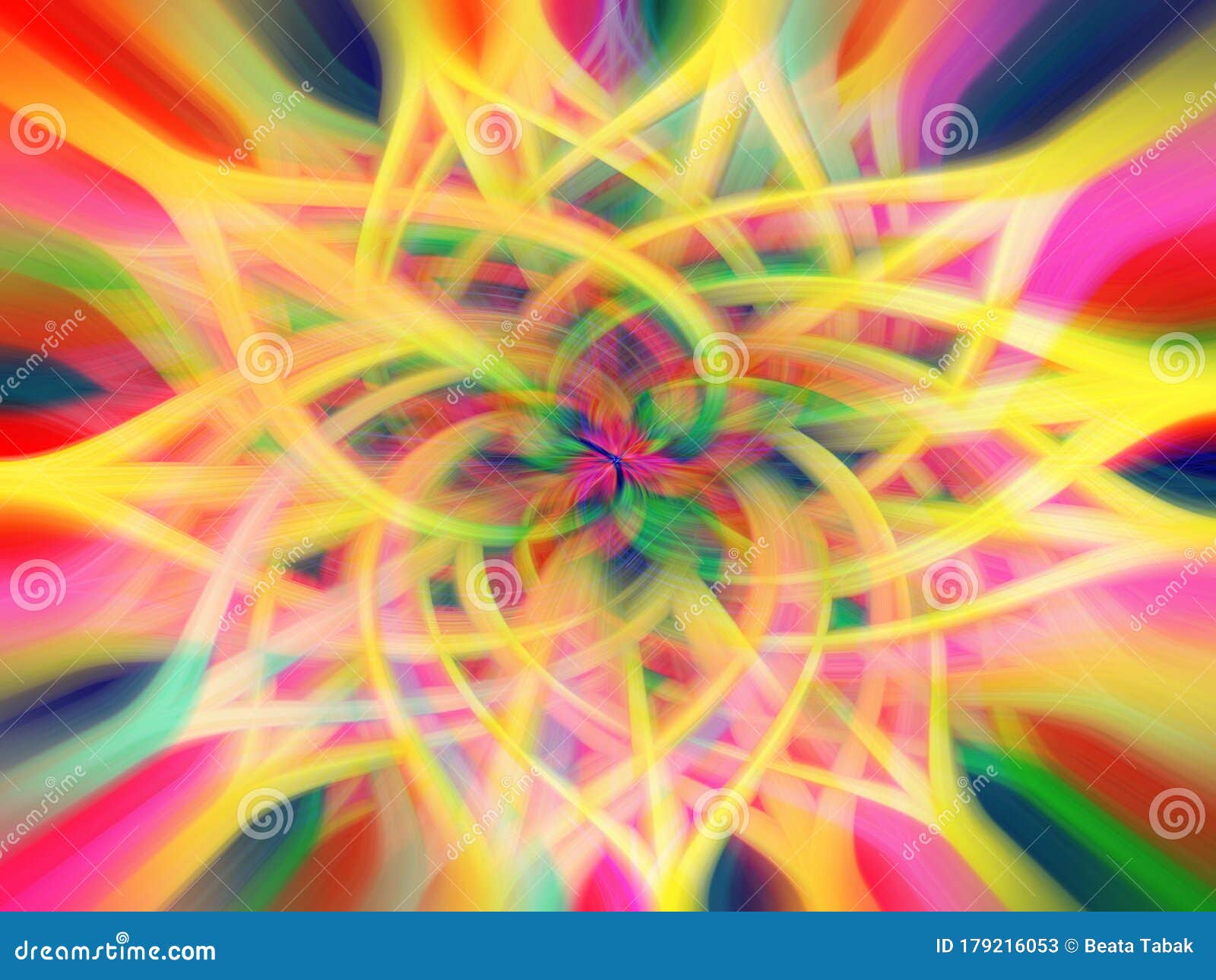 Abstract Swirl Rainbow Background. Stock Illustration - Illustration of ...