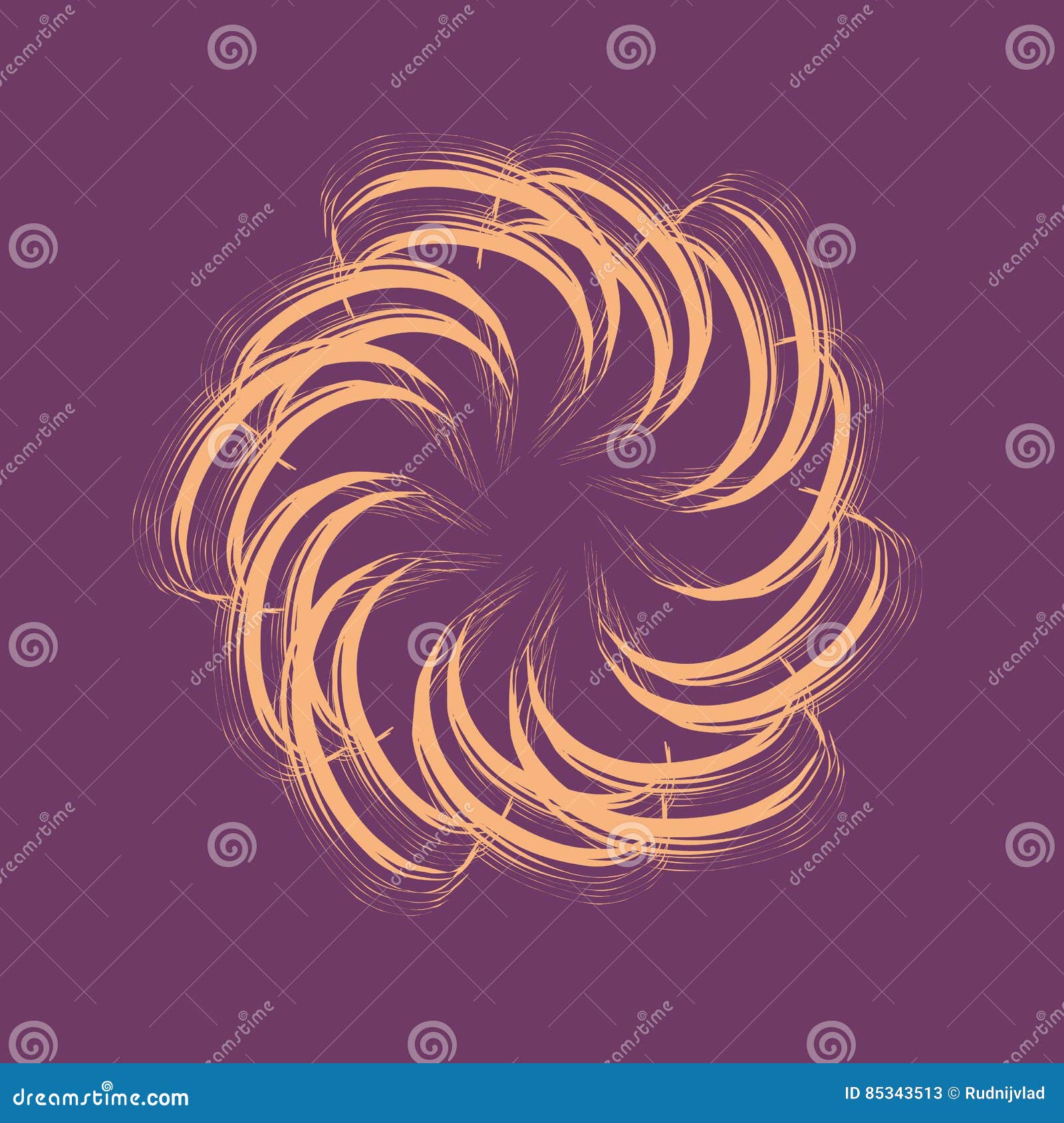 Abstract Swirl Retro Pattern. Stock Vector - Illustration of abstract ...