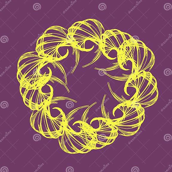 Abstract Swirl Retro Pattern. Stock Vector - Illustration of decorative ...