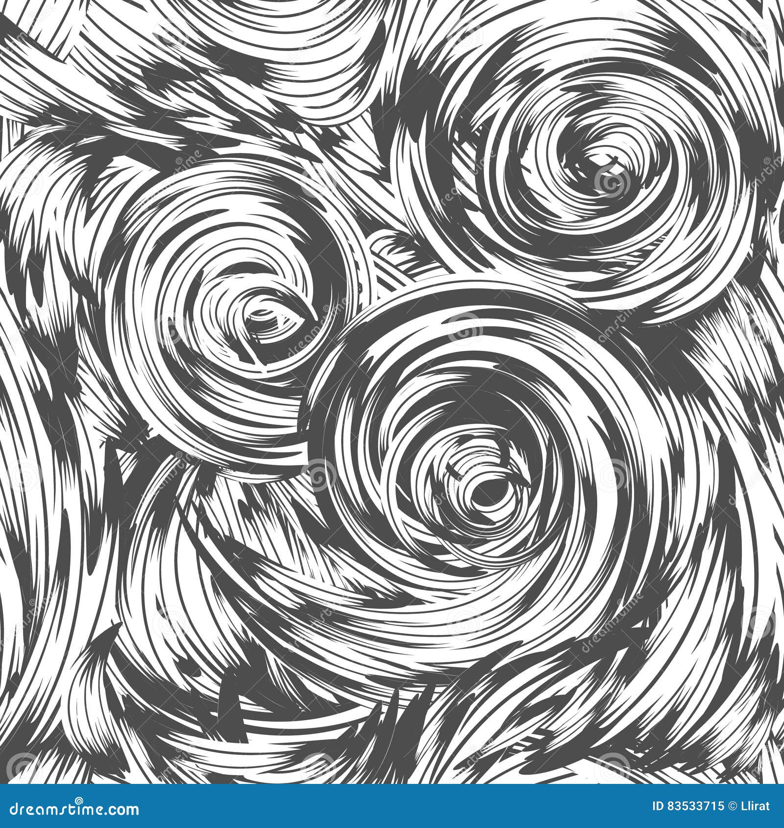 Abstract Swirl Seamless Pattern. Stock Vector - Illustration of ...