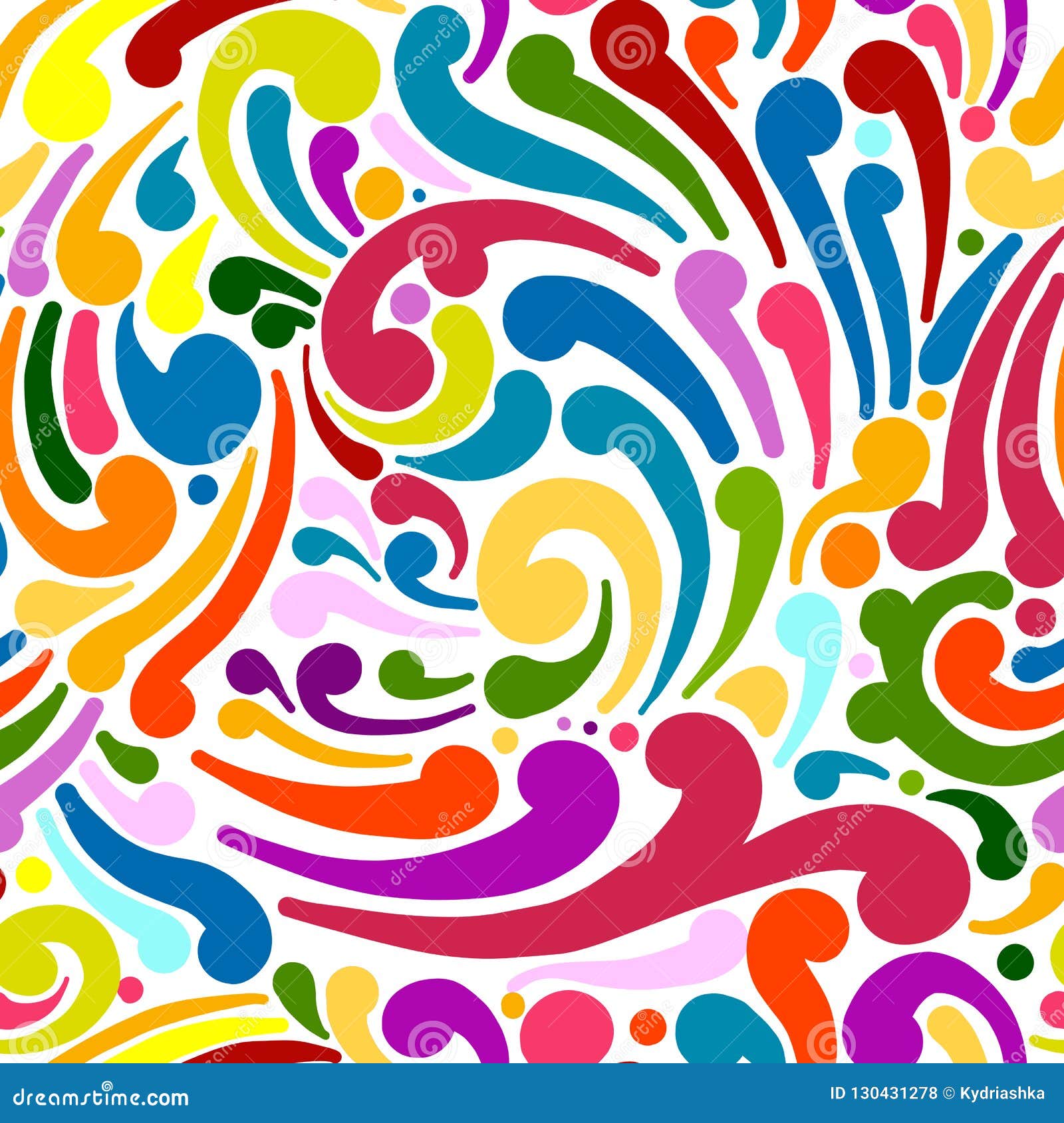 Abstract Swirl Seamless Pattern for Your Design Stock Vector ...