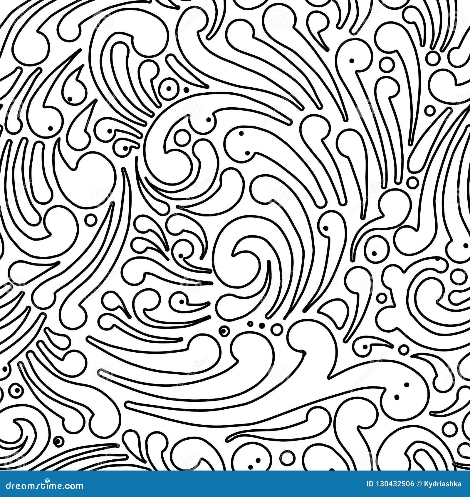 Abstract Swirl Seamless Pattern for Your Design Stock Vector ...