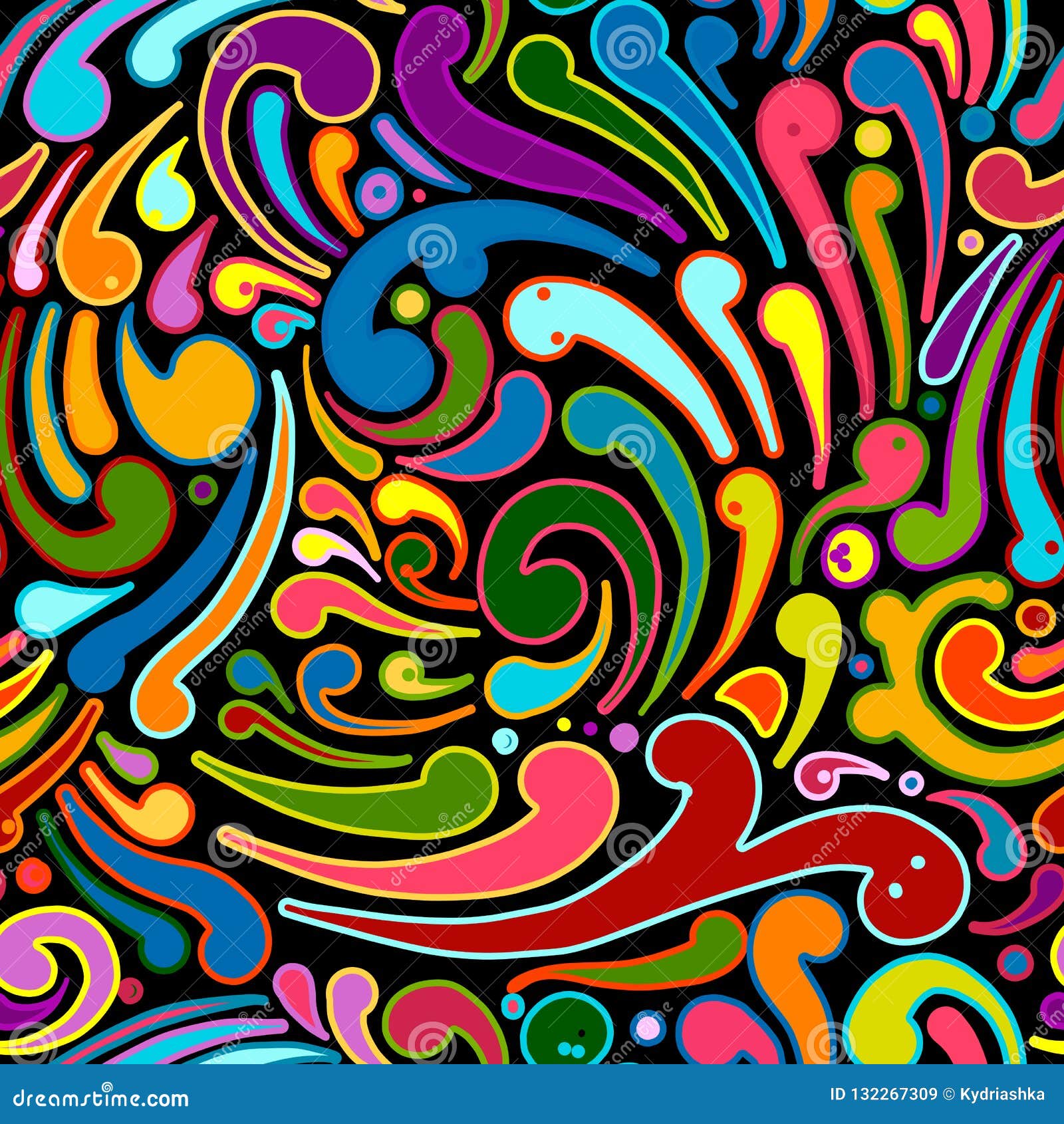 Abstract Swirl Seamless Pattern for Your Design Stock Vector ...