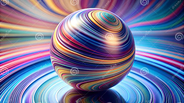 Abstract Swirl Sphere Pattern: a Dynamic and Artistic Expression of ...