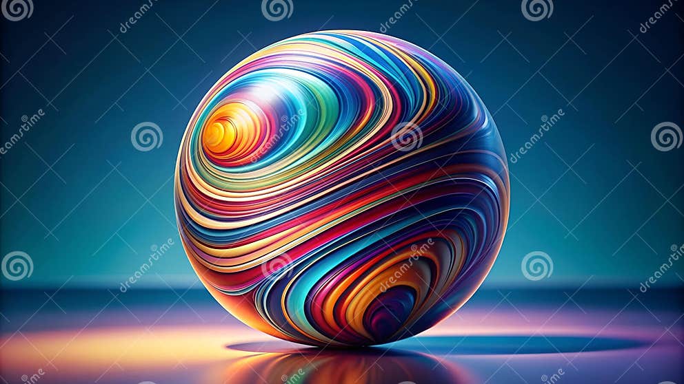 Abstract Swirl Sphere Pattern: a Dynamic and Artistic Expression of ...