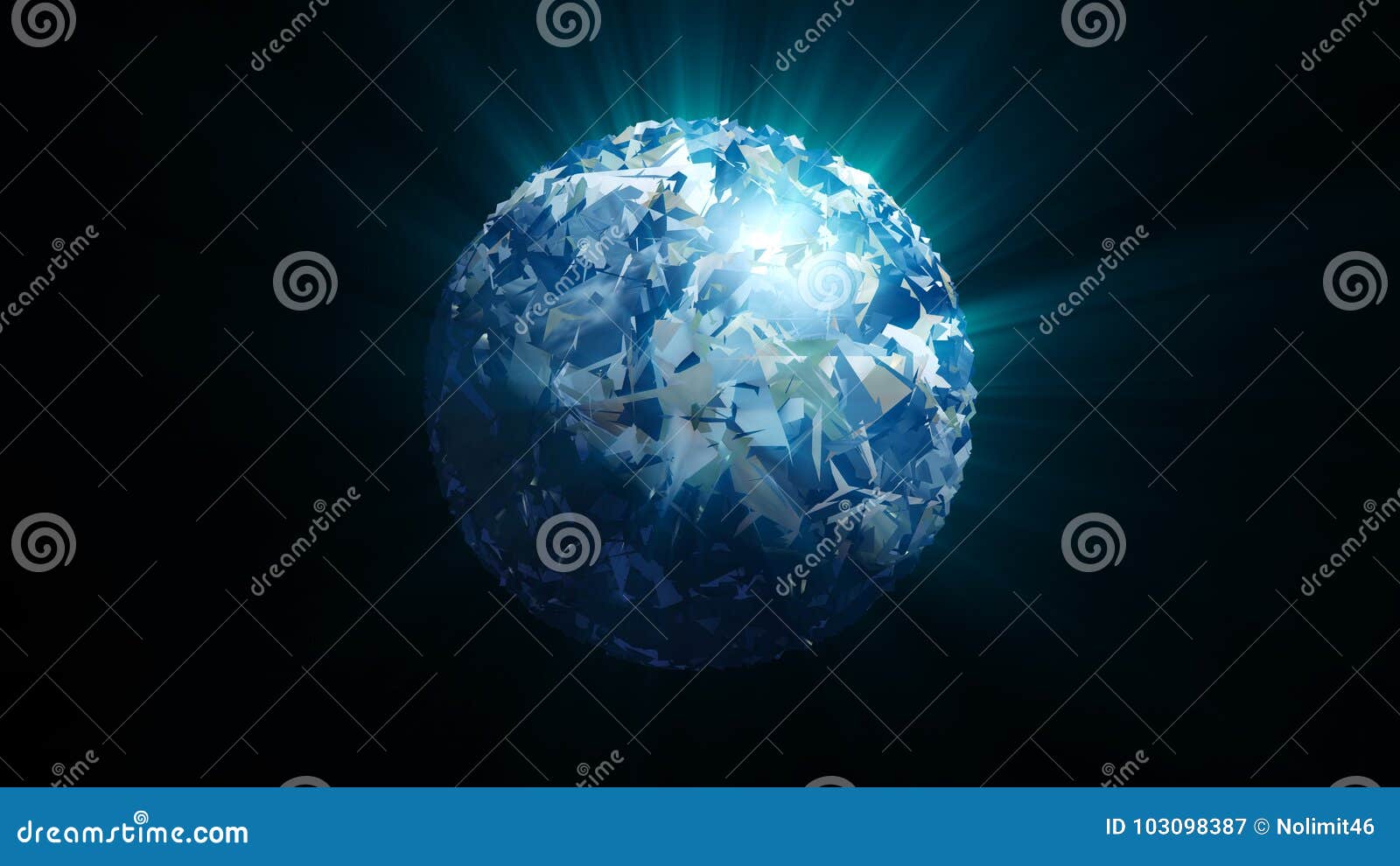 Abstract Swirl Sphere with Shine Effect Stock Image - Image of orange ...