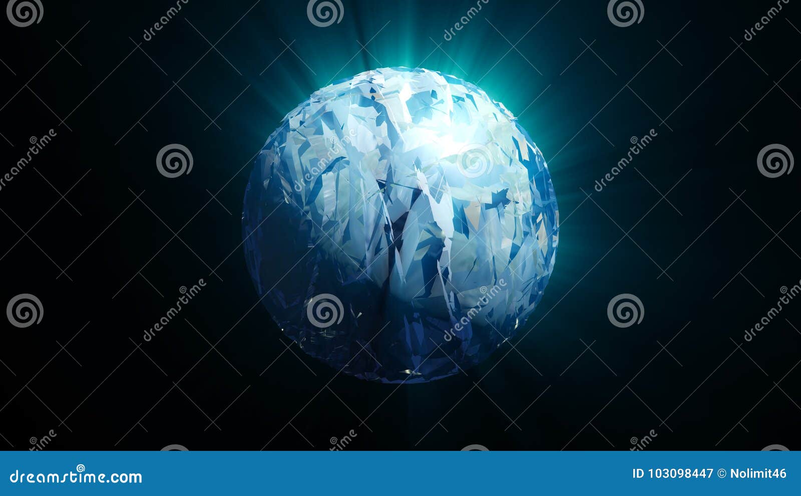 Abstract Swirl Sphere with Shine Effect Stock Image - Image of ball ...