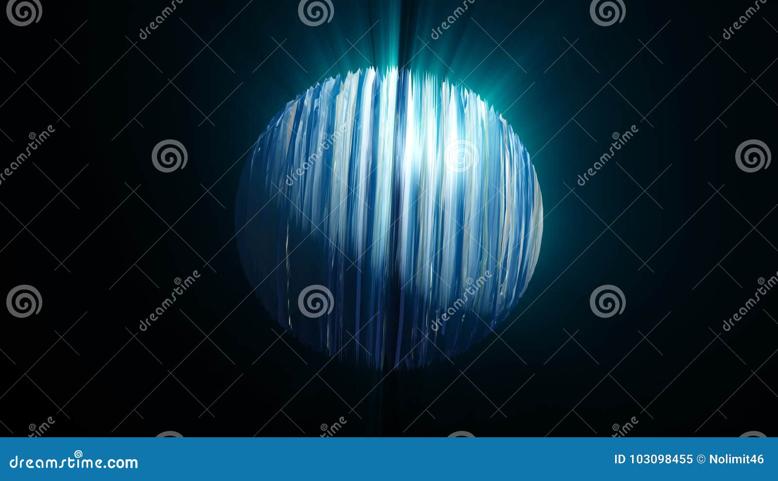Abstract Swirl Sphere with Shine Effect Stock Image - Image of orange ...