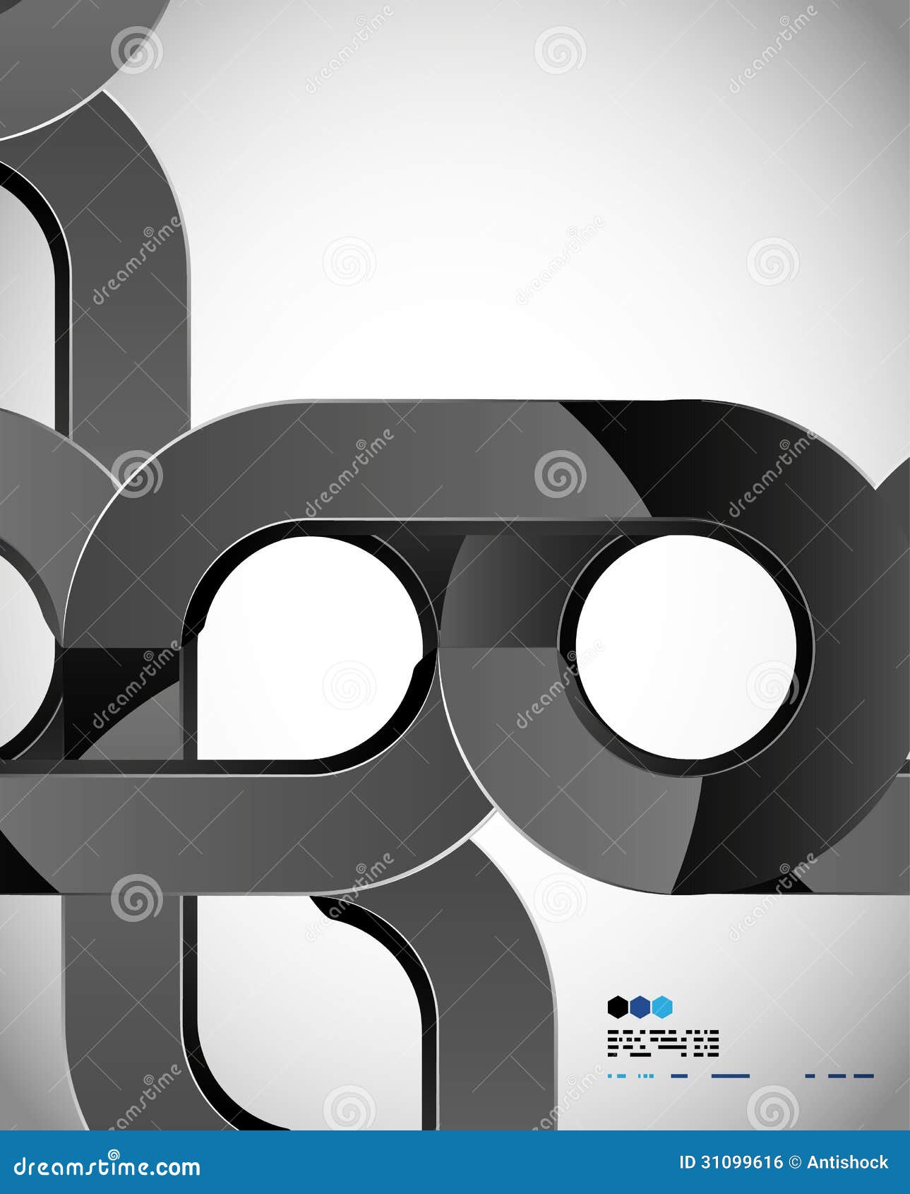 Abstract Swirl Techno Shape Design Stock Vector - Illustration of ...