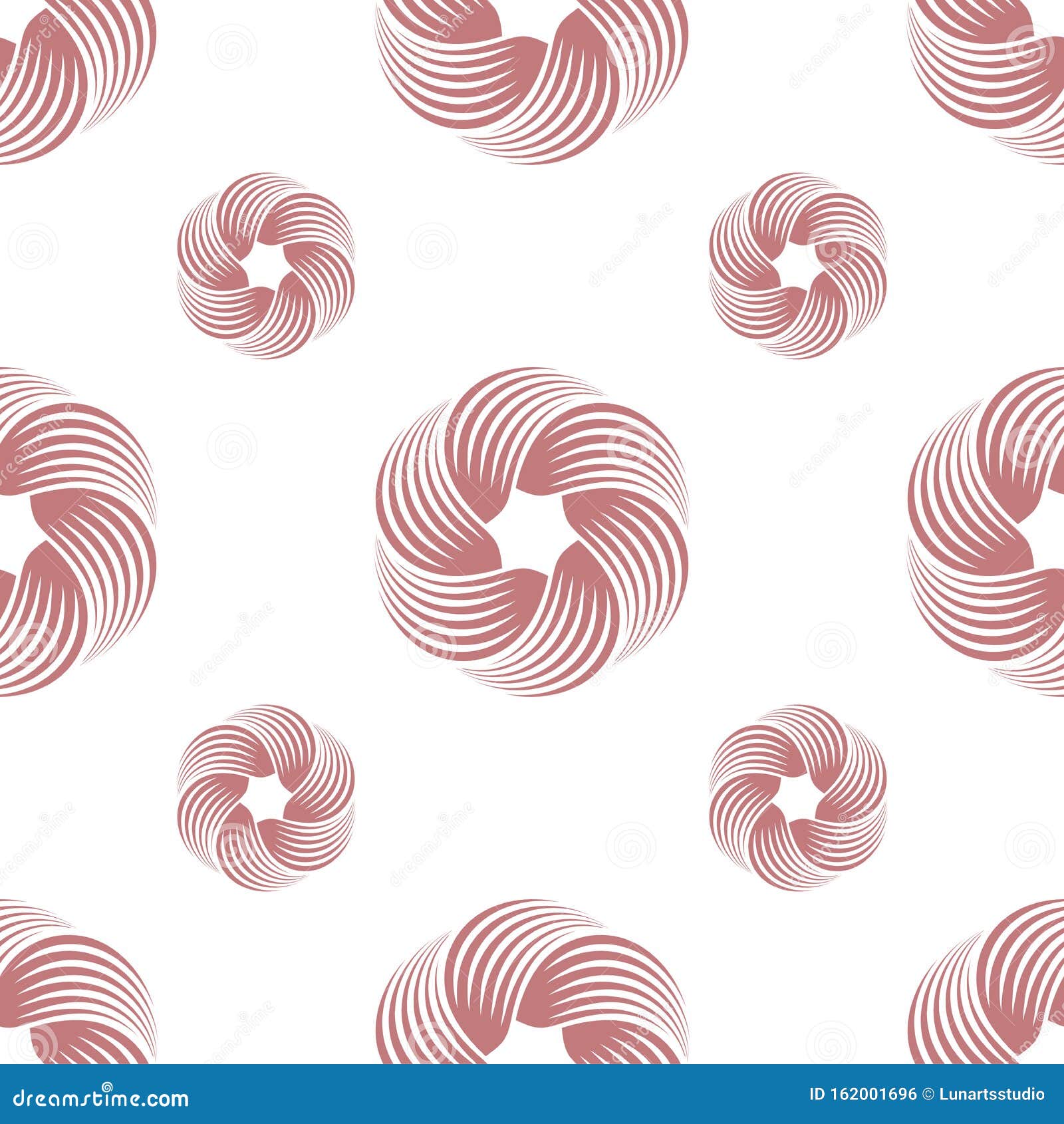 Abstract Swirl or Twisted Geometric Seamless Pattern. Geometric Simple ...