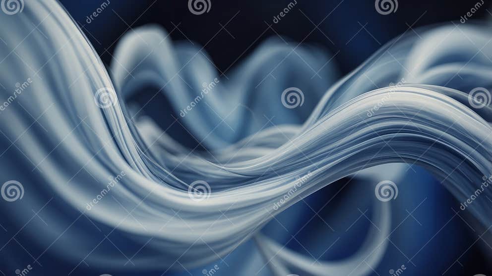 Abstract Swirling Blue and White Forms Create a Dynamic and Futuristic ...