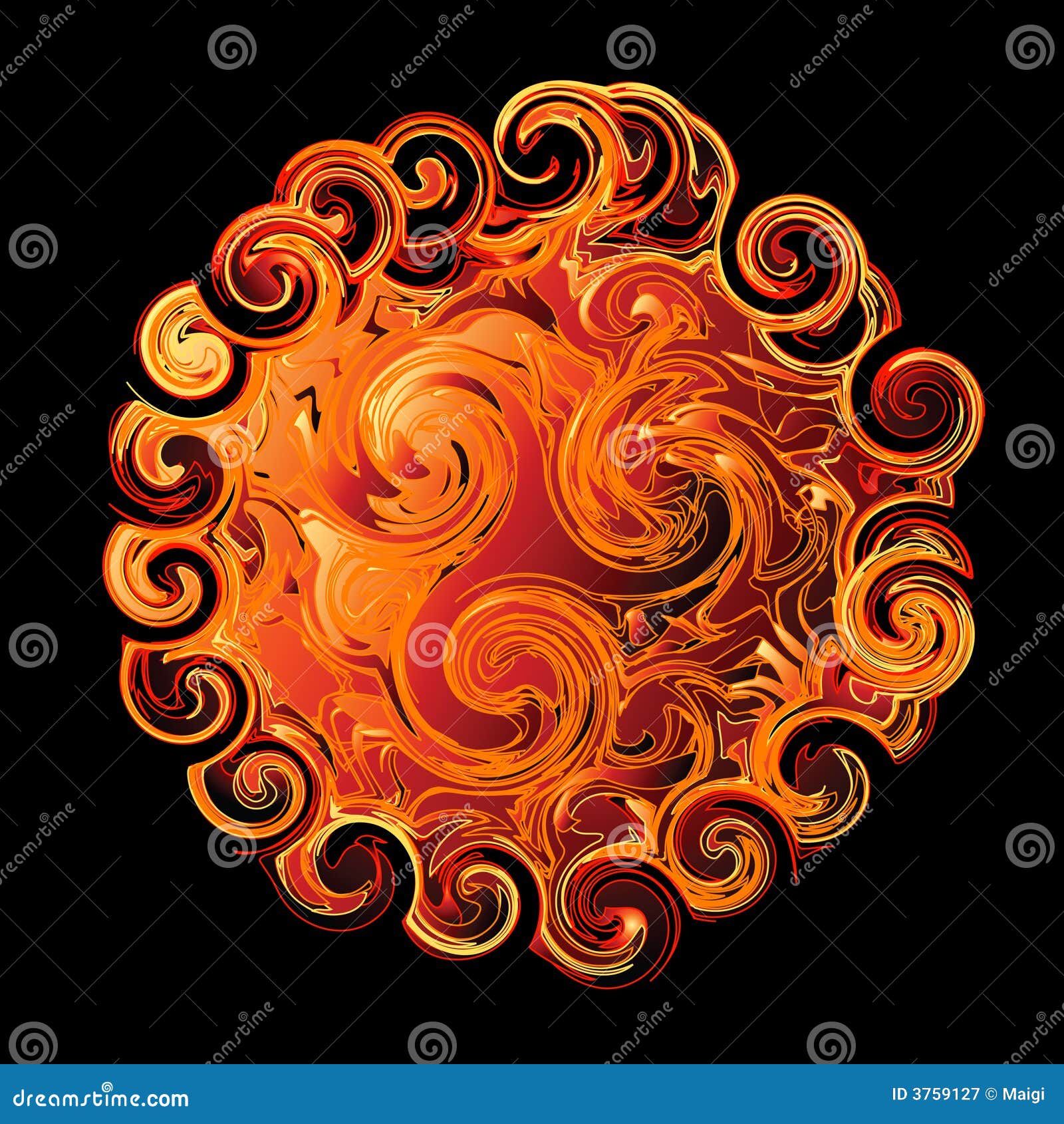 Abstract swirling design stock vector. Illustration of illustrative ...