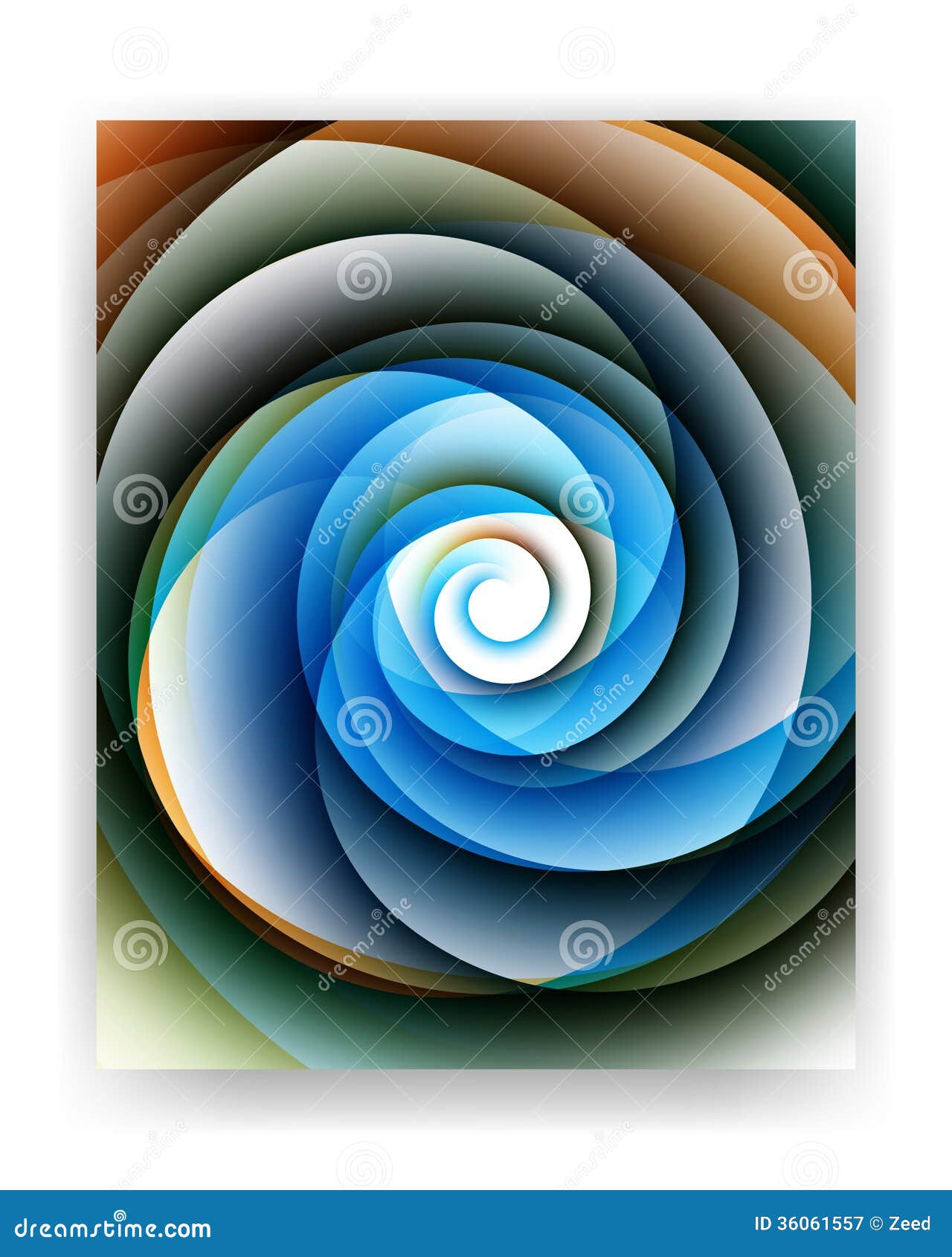 Abstract Swirling Elements Background Stock Vector - Illustration of ...
