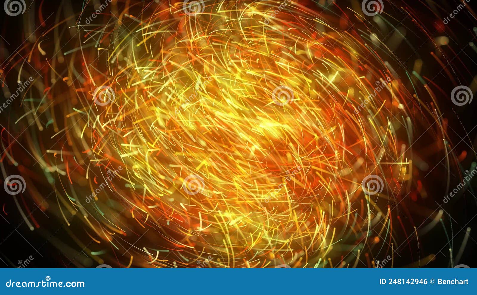 Abstract Swirling Light Rays Flowing Background Loop Stock Footage ...