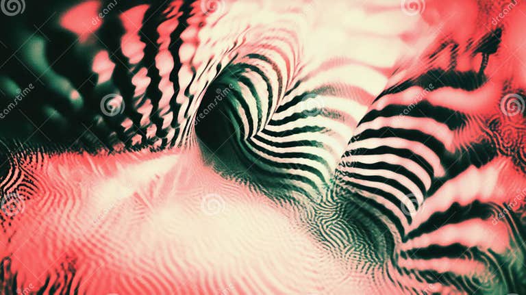 Abstract Swirling Patterns in Red and Green Hues Create a Mesmerizing ...
