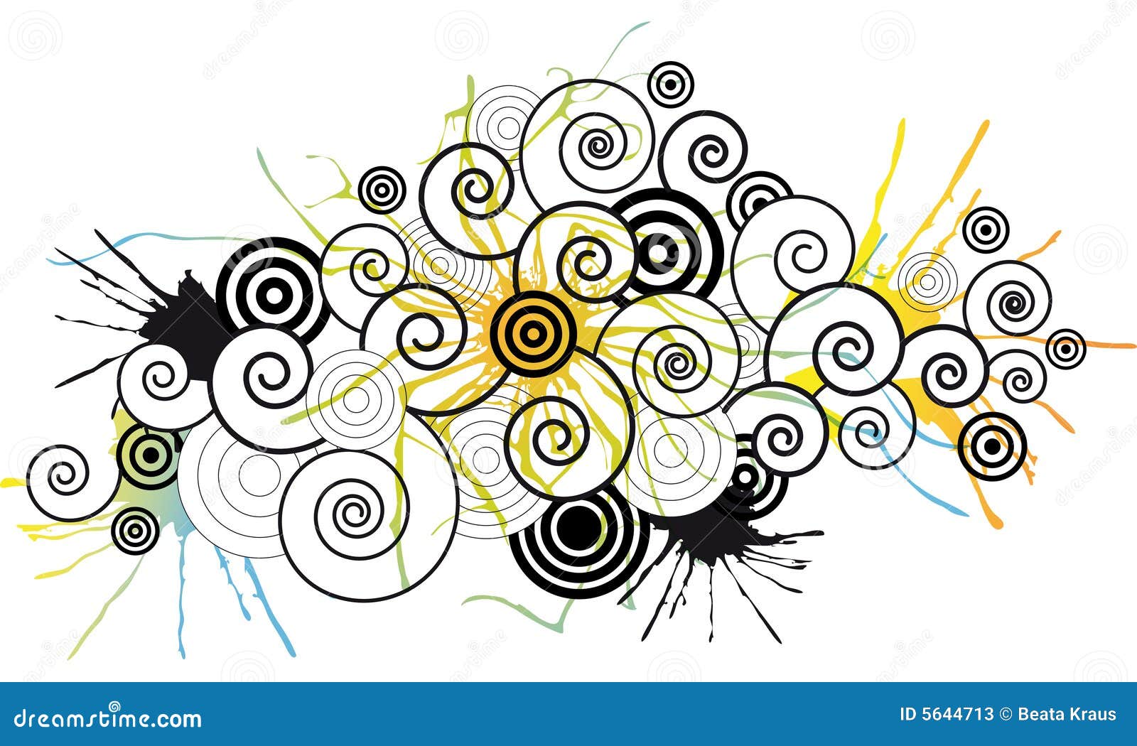 Abstract swirls stock vector. Illustration of drop, dirty - 5644713