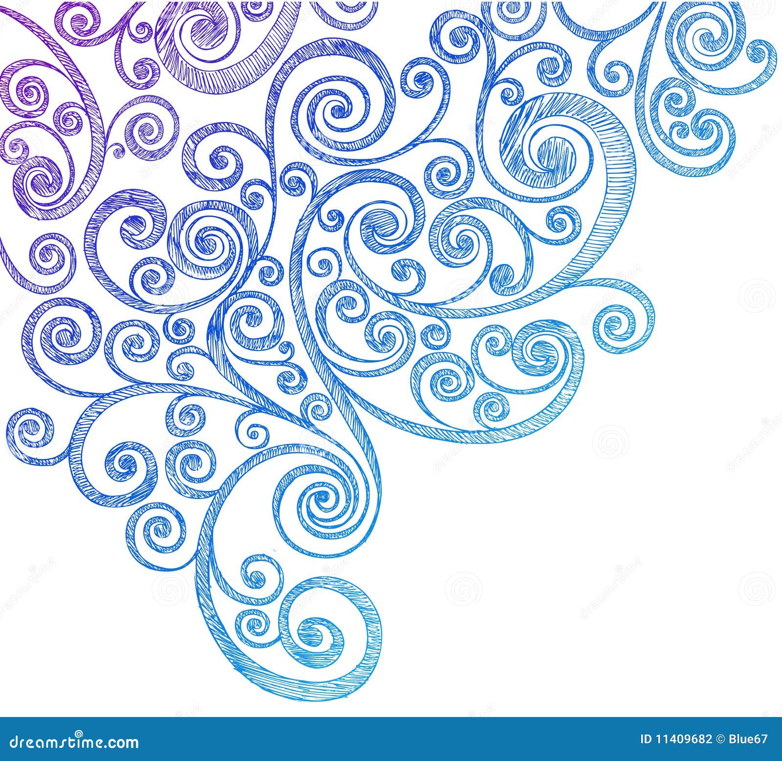Abstract Swirls Sketchy Notebook Doodles Stock Vector - Illustration of ...