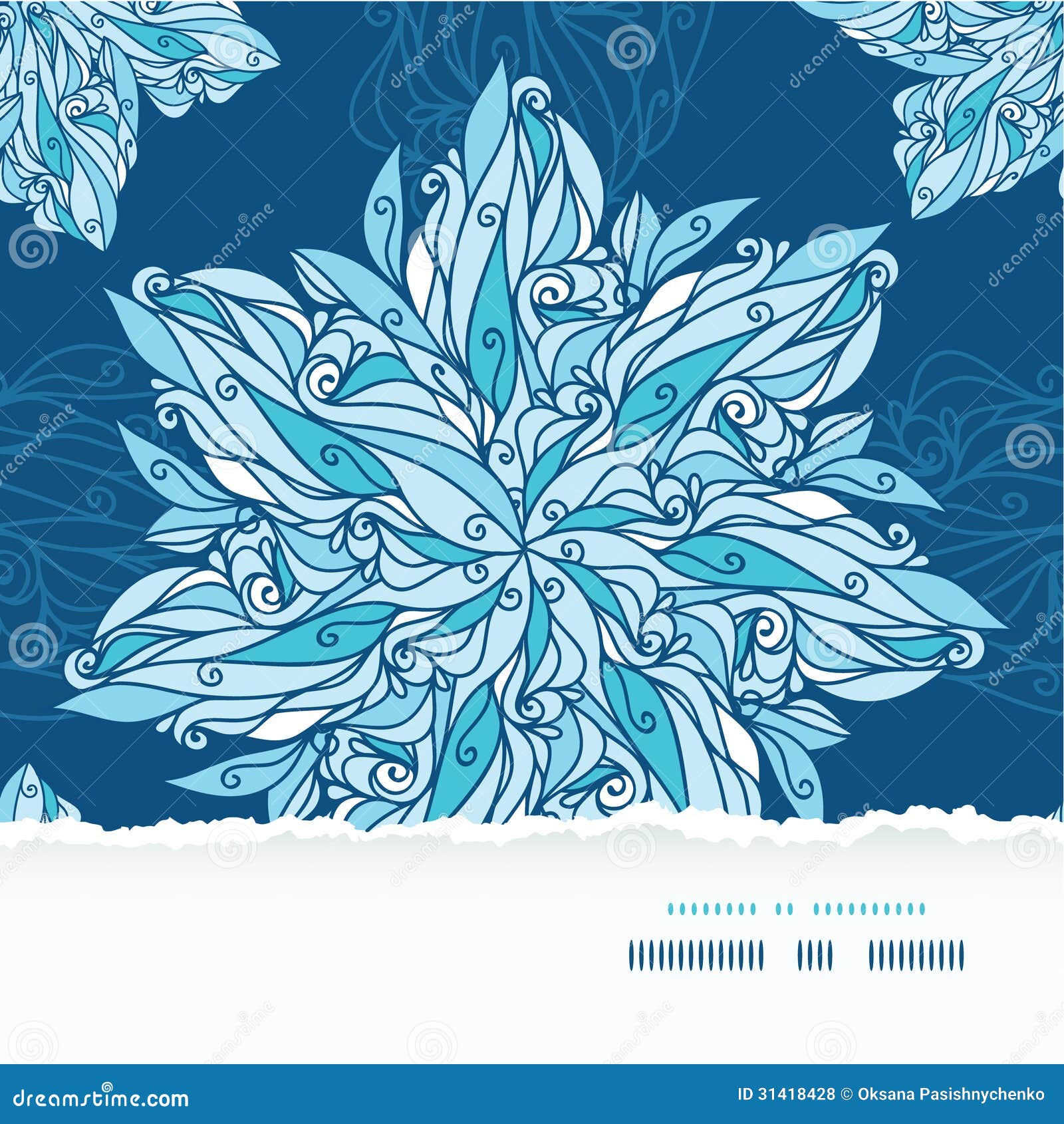 Abstract Swirls Star Torn Paper Seamless Pattern Stock Vector ...