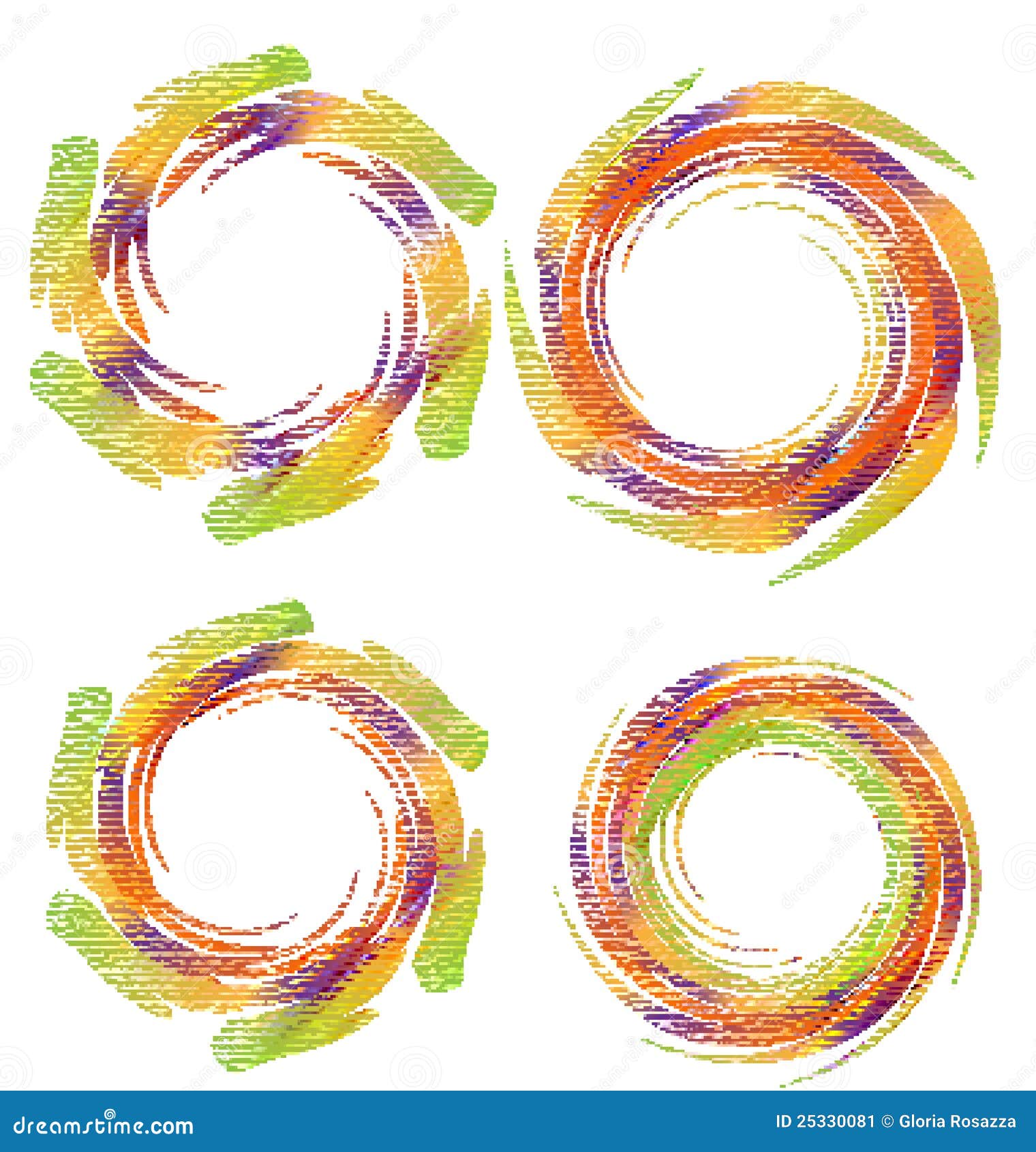 Abstract Swirly Circles Logo Stock Vector - Illustration of hypnotic ...