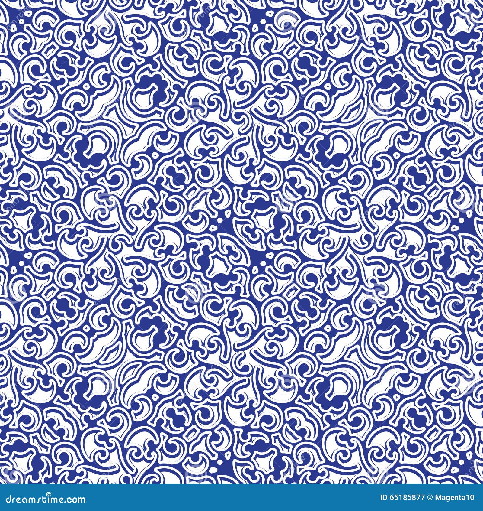 Abstract Swirly Ornament, Seamless Pattern Stock Vector - Illustration ...