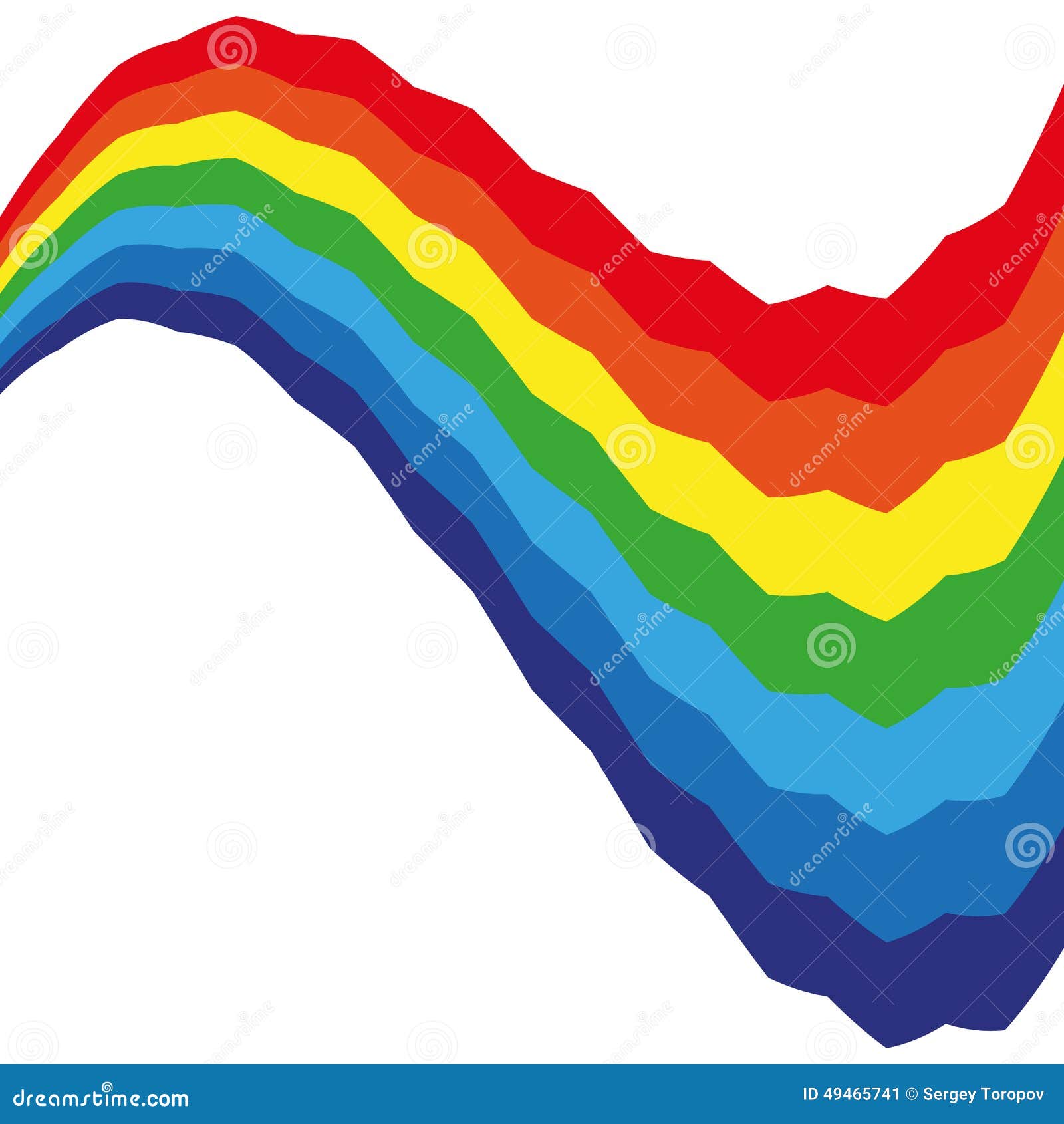 Abstract Swirly Rainbow Colorful Background Stock Vector - Illustration ...