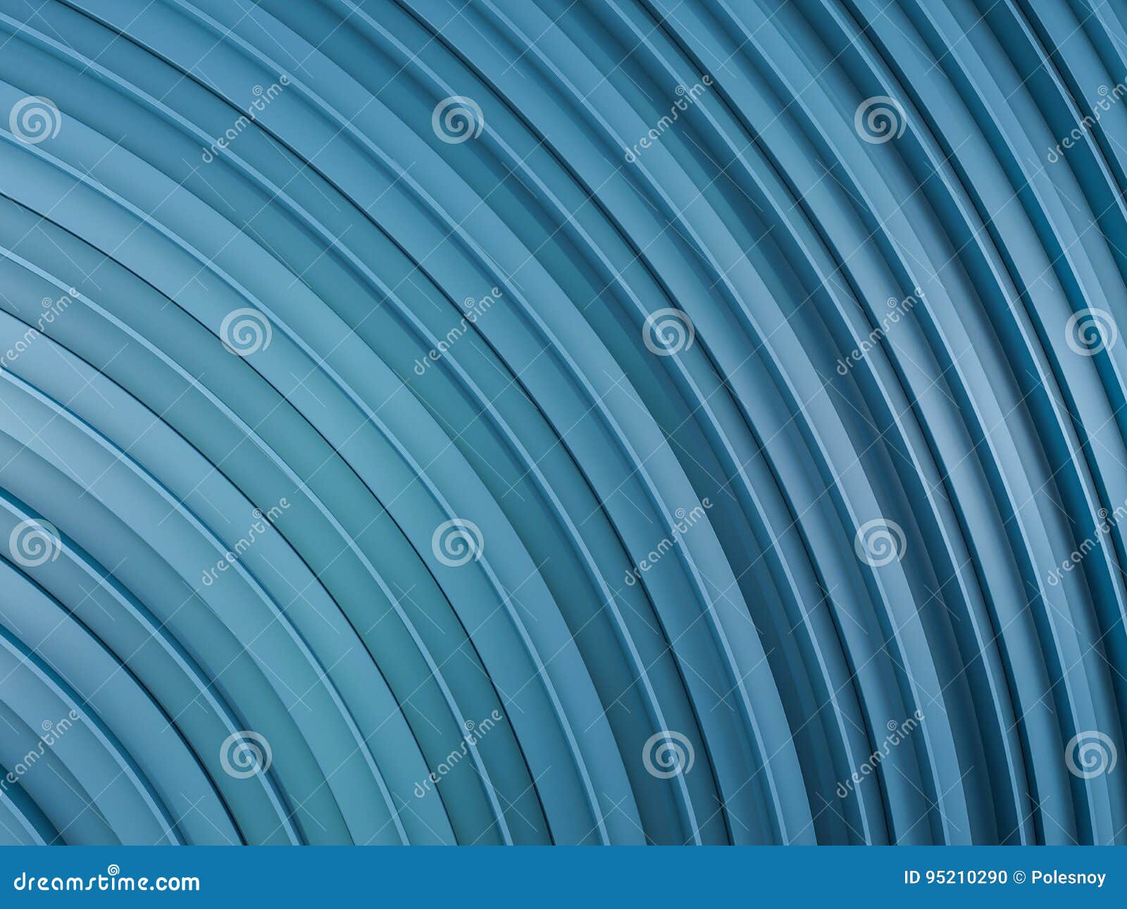 Abstract Swirly Shape Blue Background. 3D Stock Photo - Image of light ...