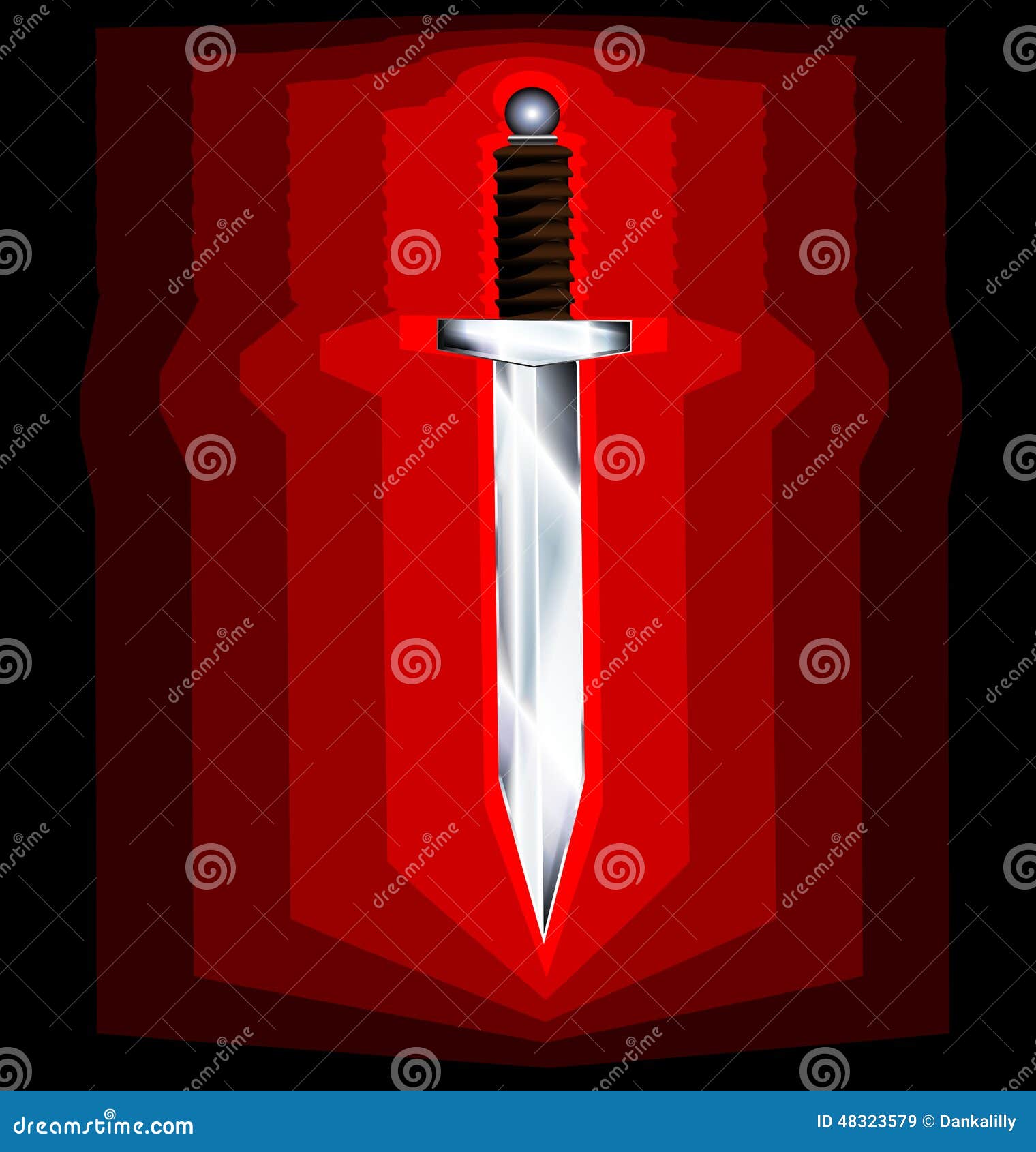 Abstract sword stock vector. Illustration of engine, gloss - 48323579