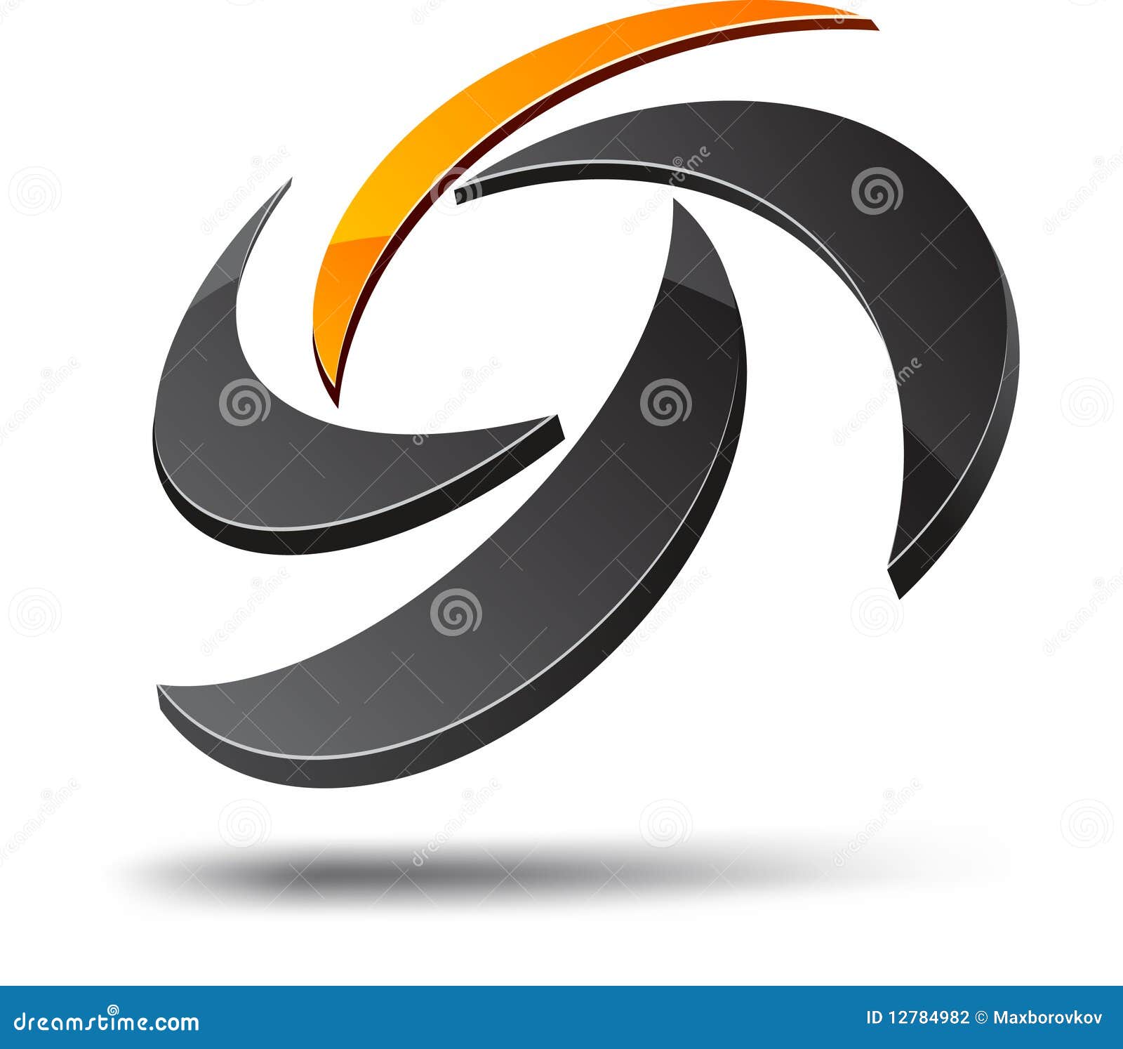 Abstract symbol. stock vector. Illustration of emblem - 12784982