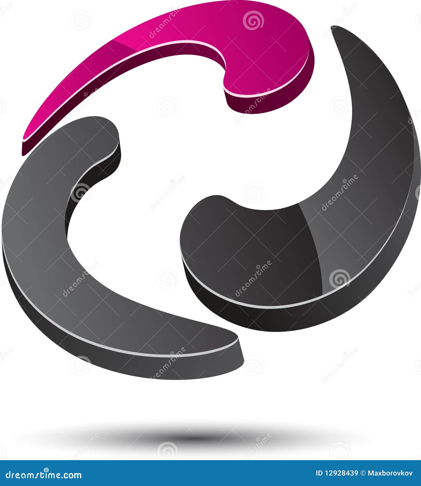 Abstract symbol. stock vector. Illustration of emblem - 12928439