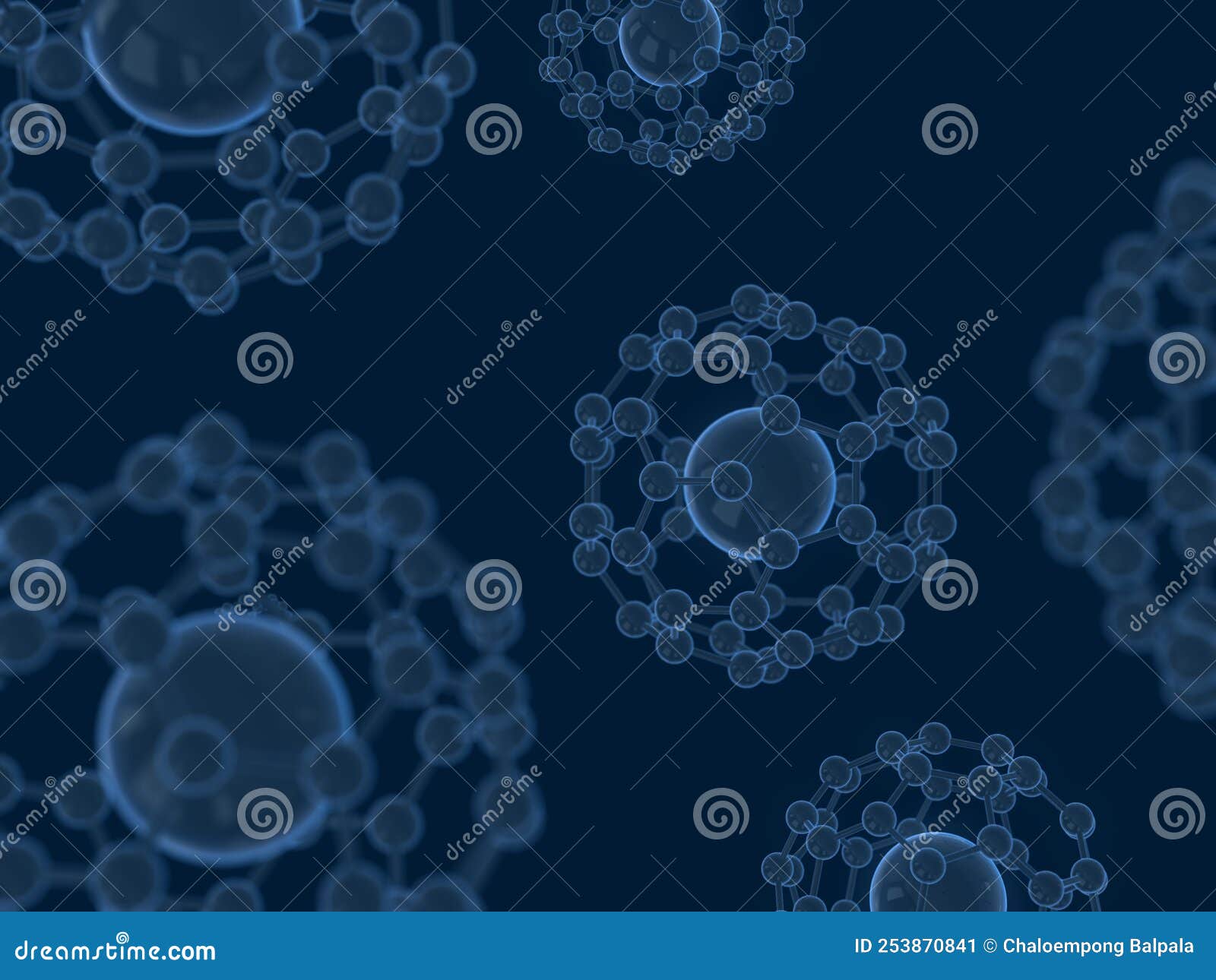 Abstract Symbol of Atom and Molecule. Stock Illustration - Illustration ...