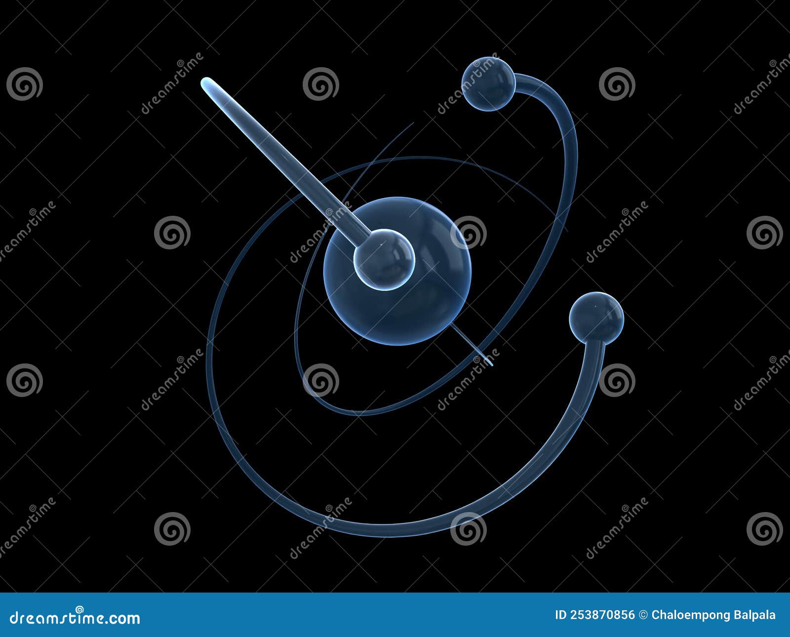 Abstract Symbol of Atom and Molecule. Stock Illustration - Illustration ...