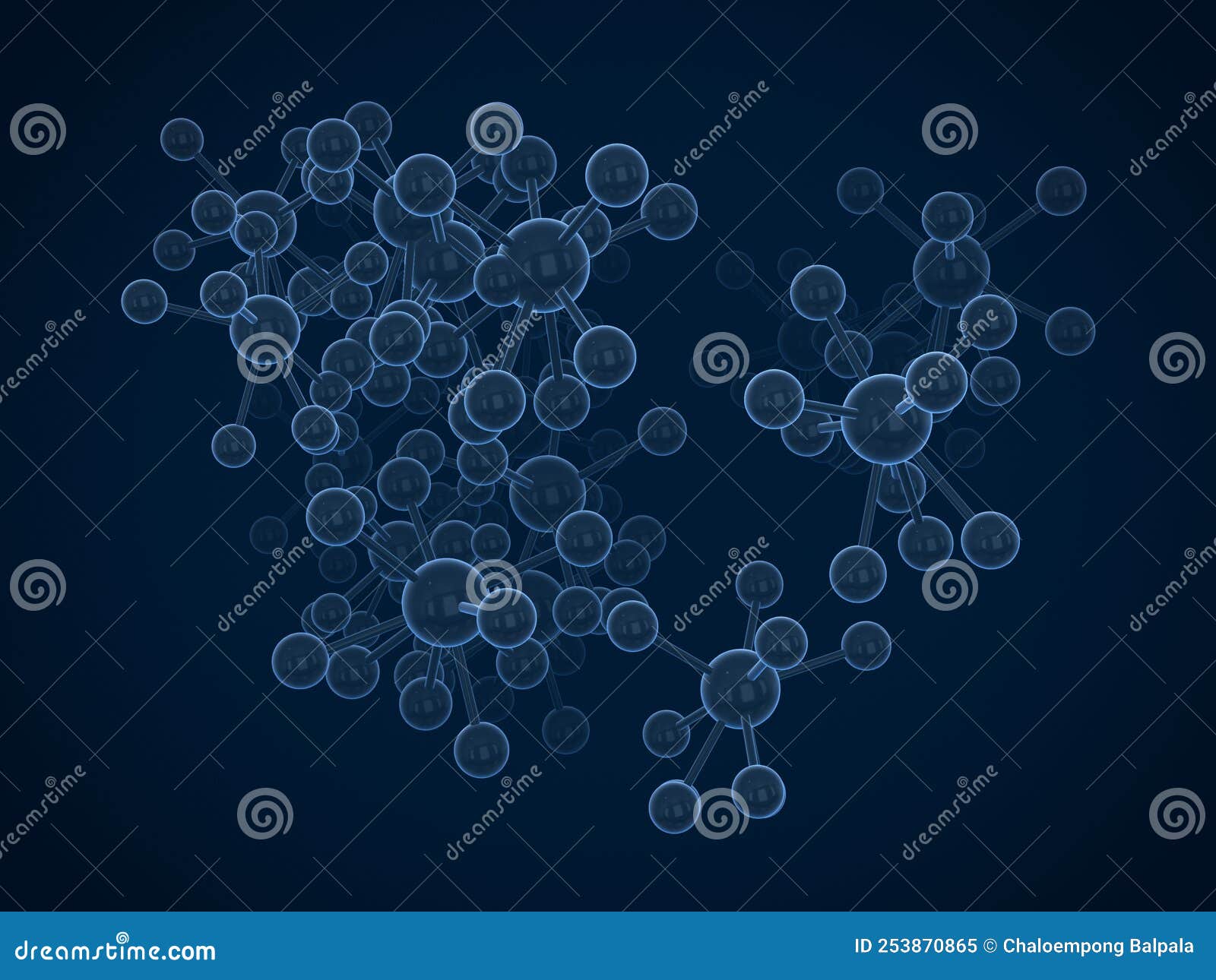 Abstract Symbol of Atom and Molecule. Stock Illustration - Illustration ...