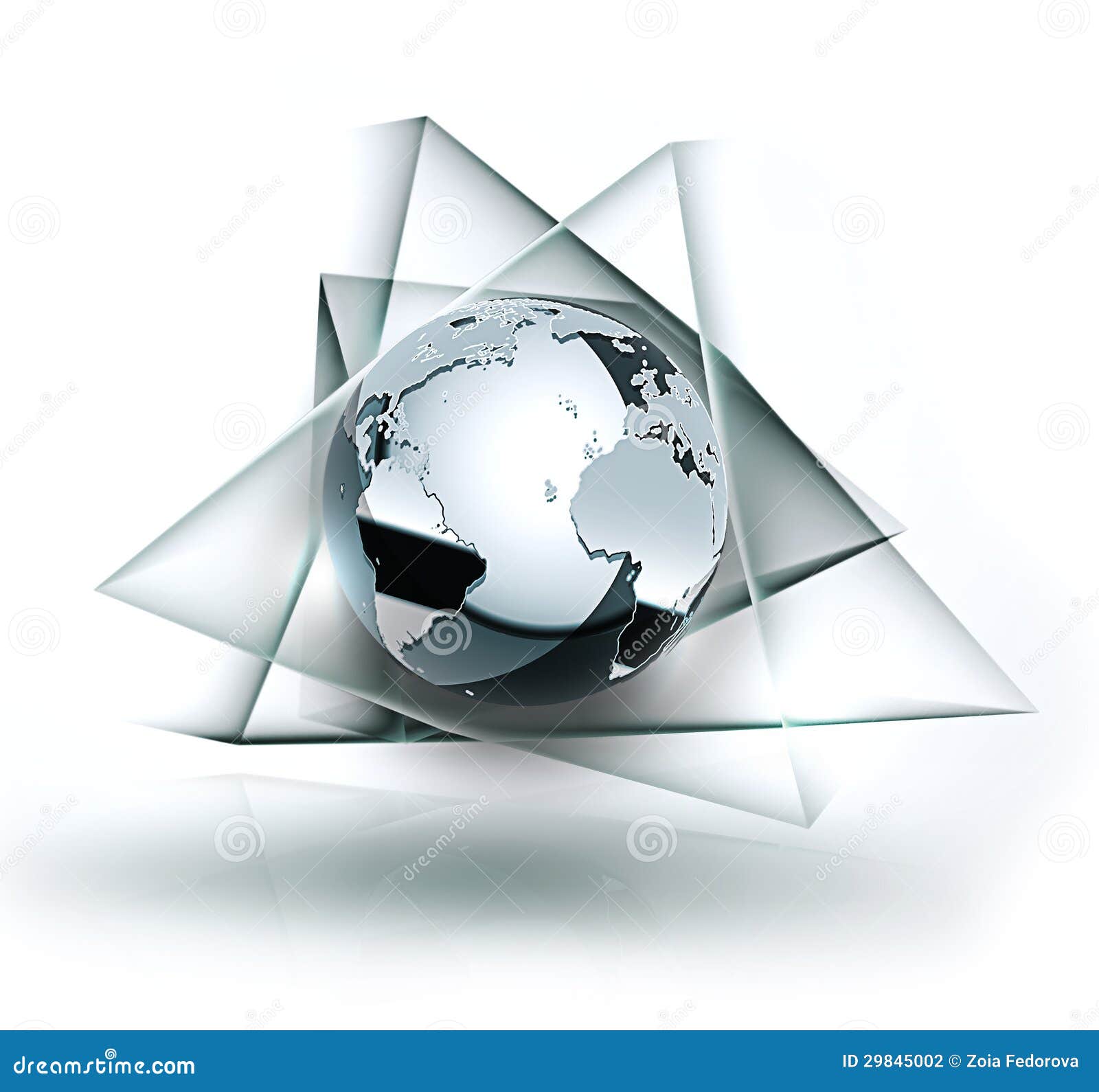 Chrome world stock illustration. Illustration of digital - 29845002