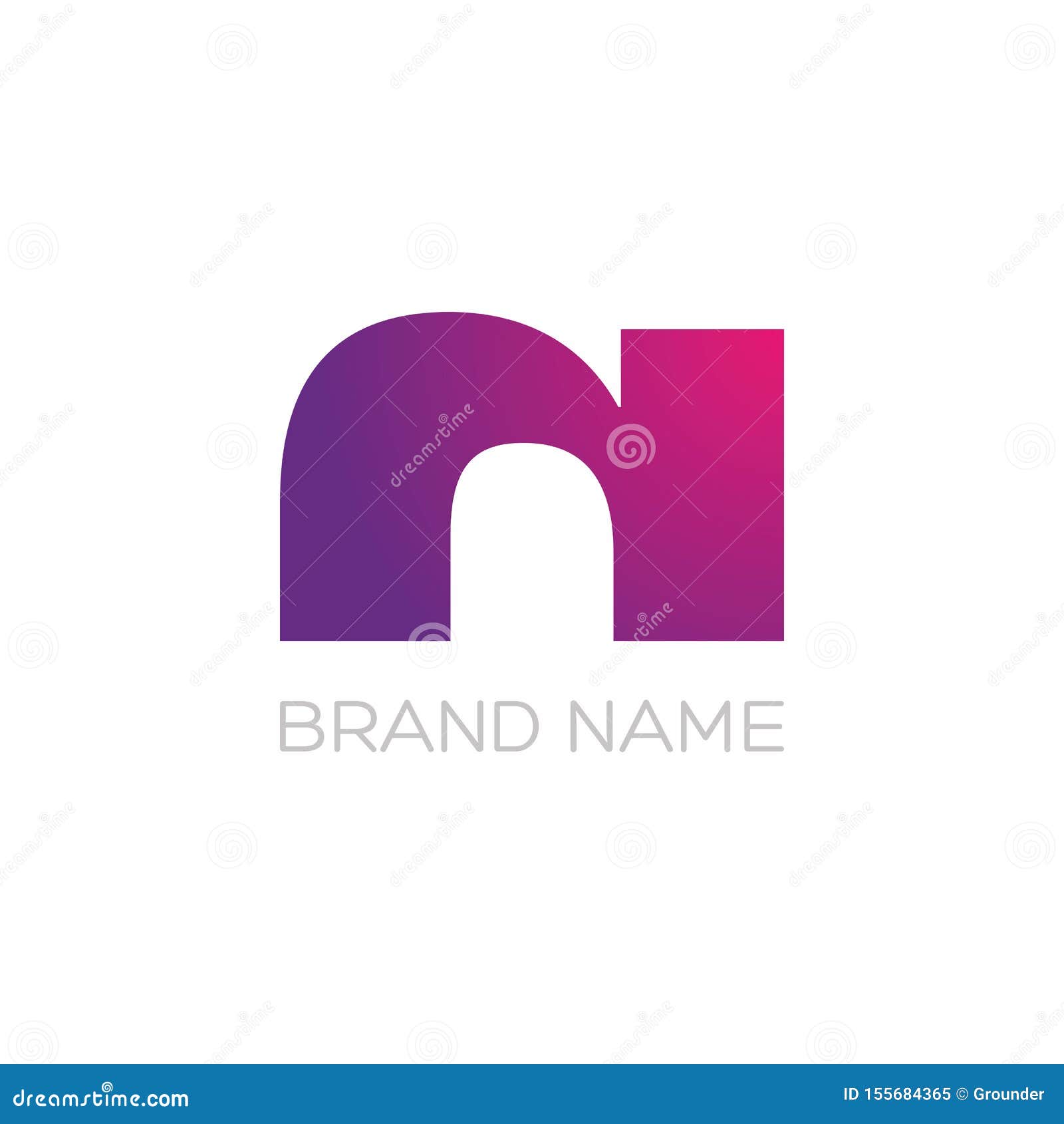 N Abstract Symbol Company Logo Stock Illustration - Illustration of ...