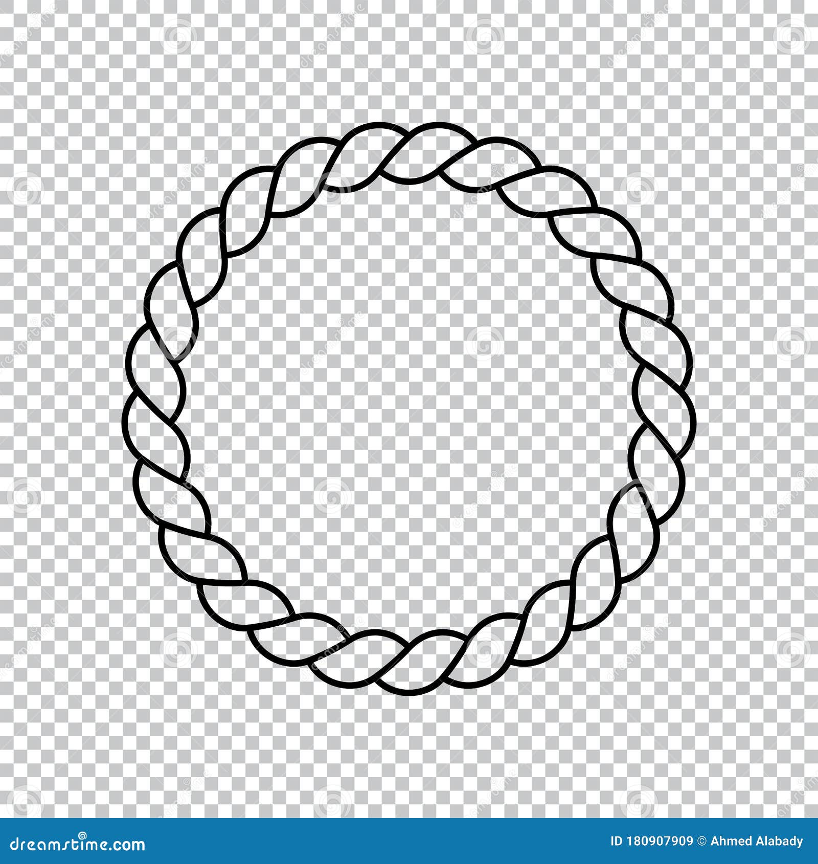 Abstract Symbol Design of Circle Rope Icon Illustration without ...
