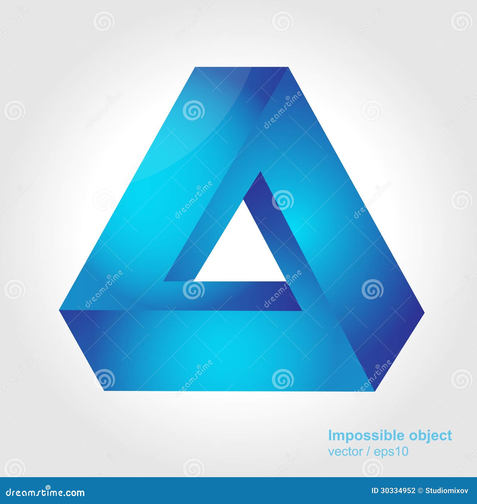 Abstract Symbol, Impossible Object, Triangle Stock Vector ...