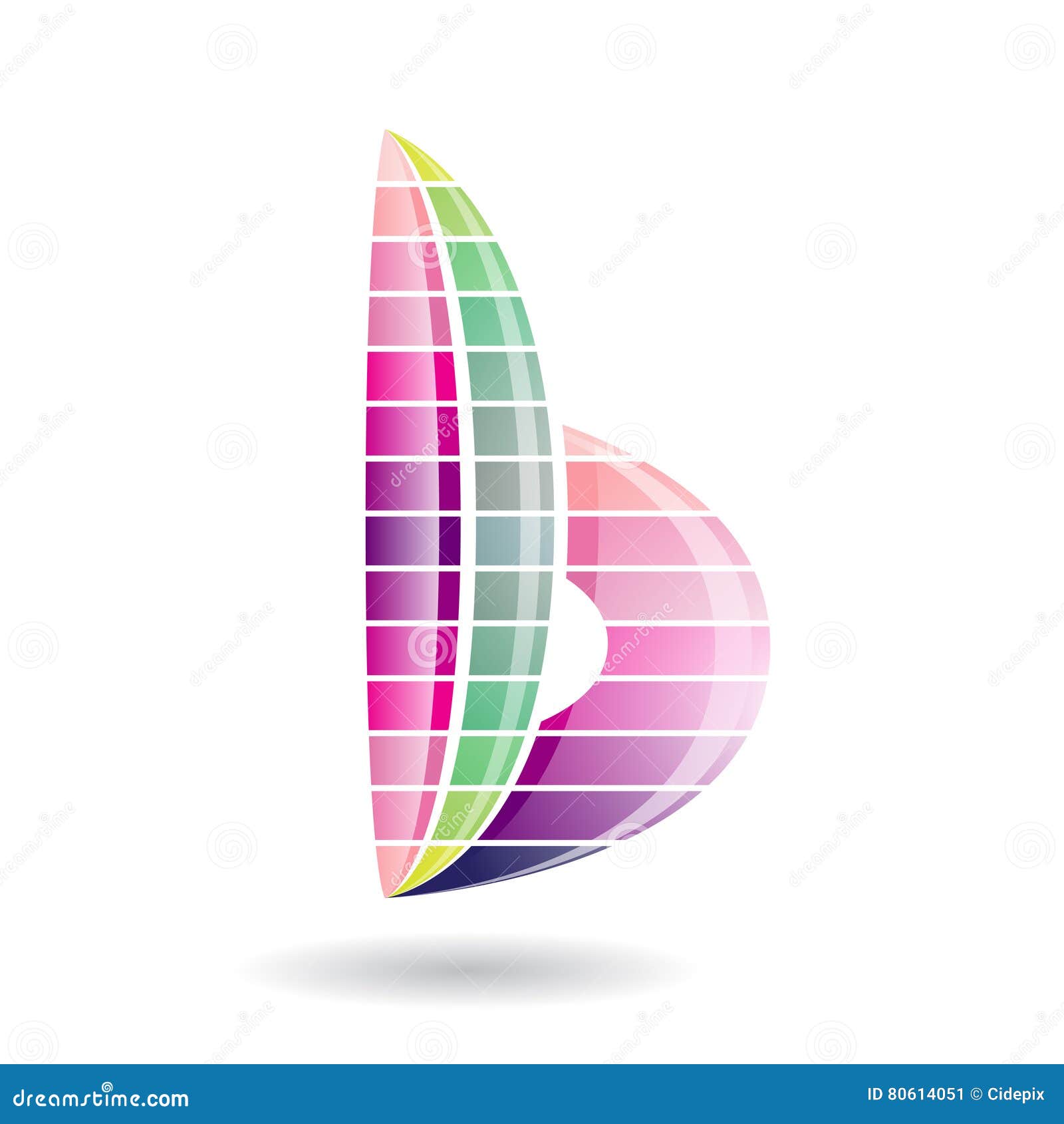Abstract Symbol of Letter B Stock Vector - Illustration of abstract ...