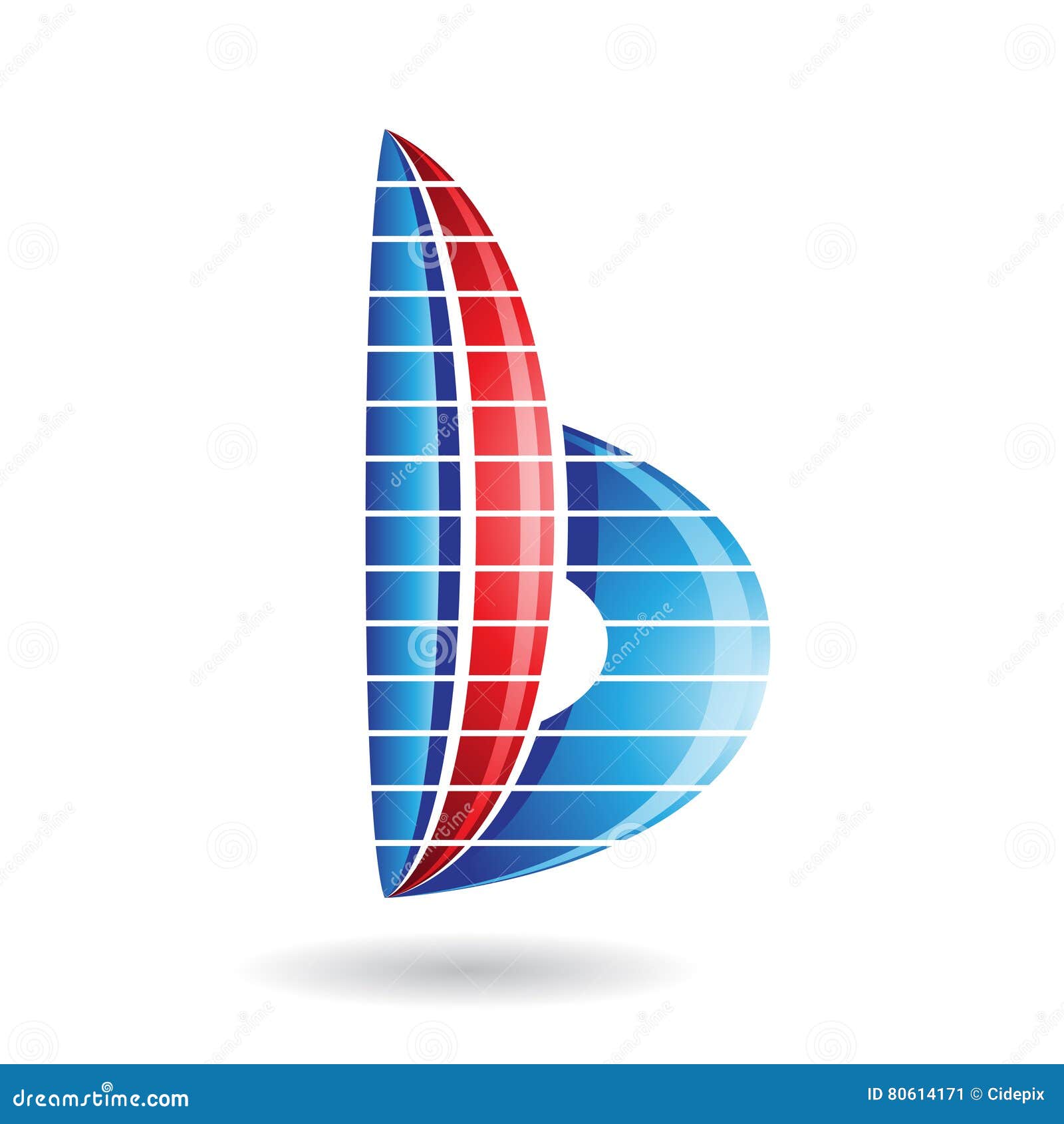 Abstract Symbol of Letter B Stock Vector - Illustration of creative ...