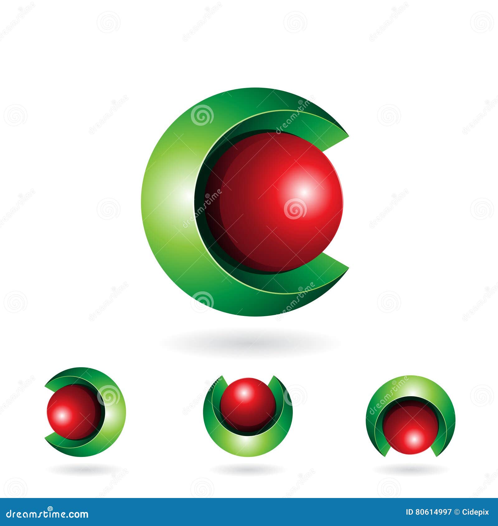 Abstract Symbol of Letter C Stock Vector - Illustration of icon ...