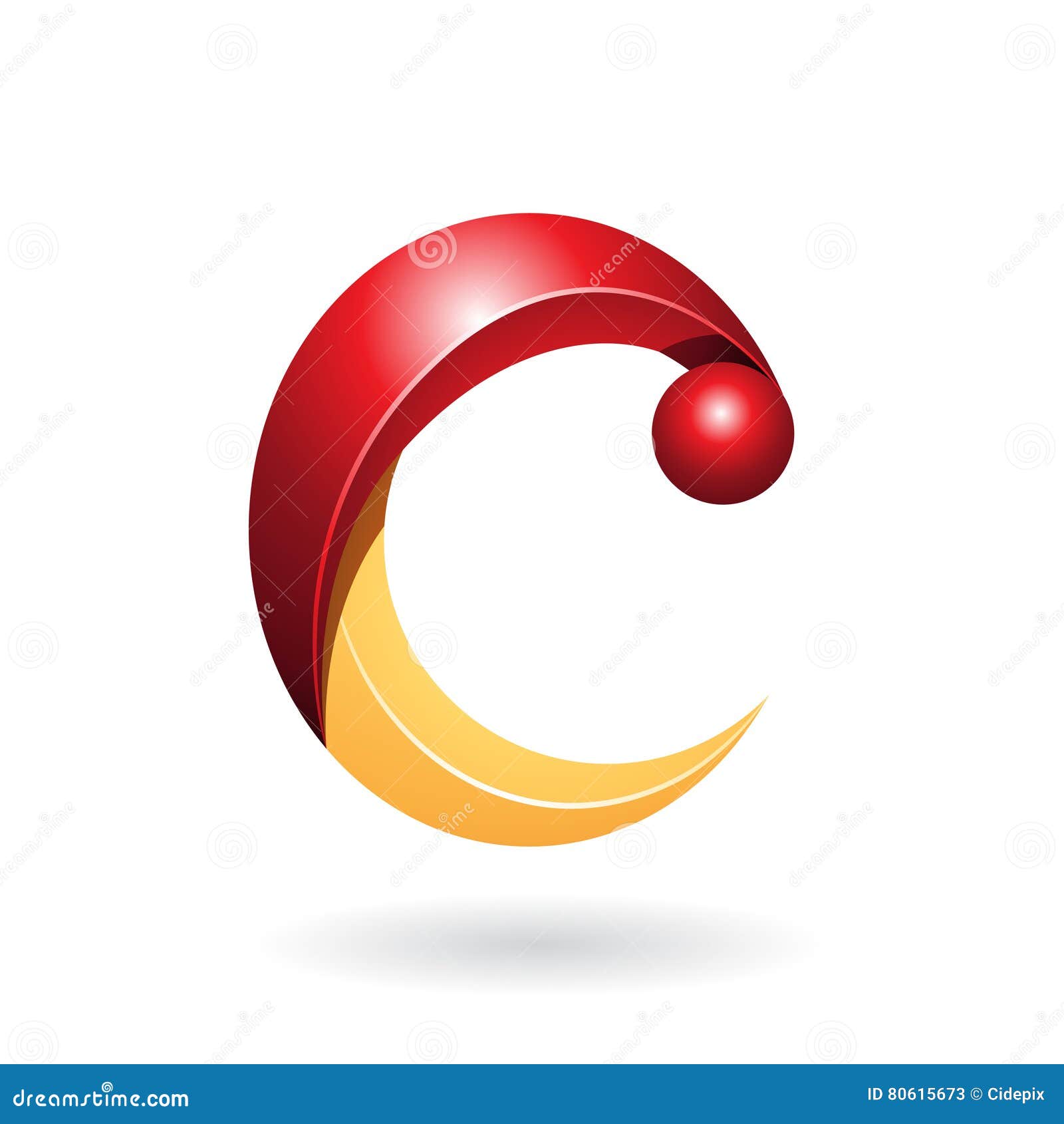 Abstract Symbol of Letter C Stock Vector - Illustration of drawing ...