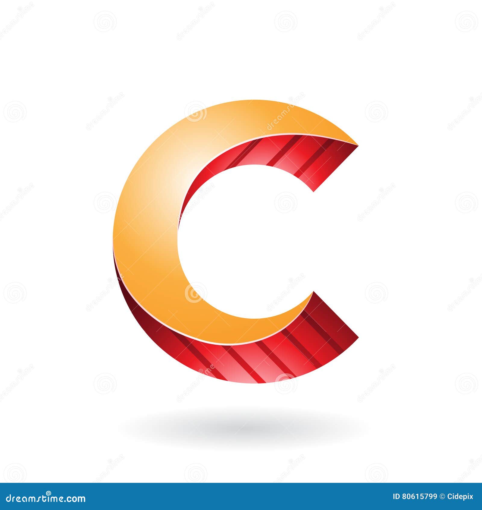 Abstract Symbol of Letter C Stock Vector - Illustration of icons ...